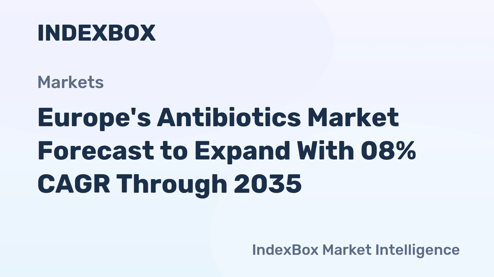 Europe's Antibiotics Market Forecast to Expand With 08% CAGR Through 2035