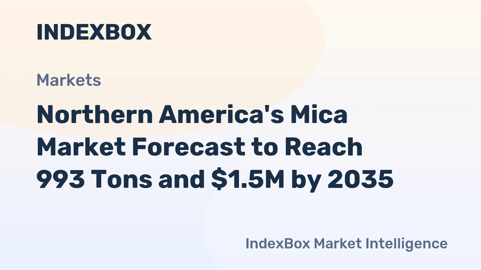 Northern America's Mica Market Forecast to Reach 993 Tons and $1.5M by 2035