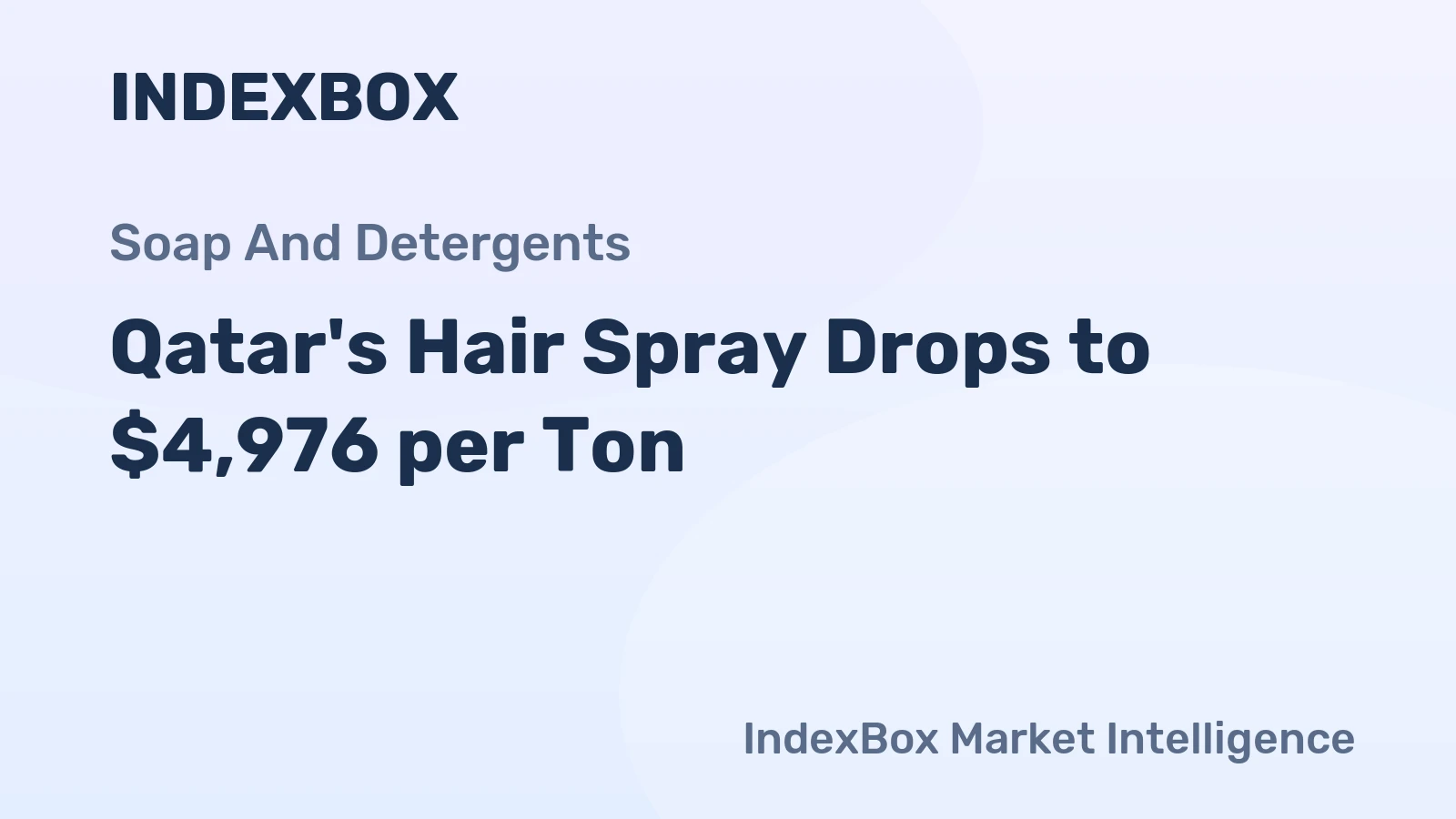 Qatar's Hair Spray Drops to $4,976 per Ton