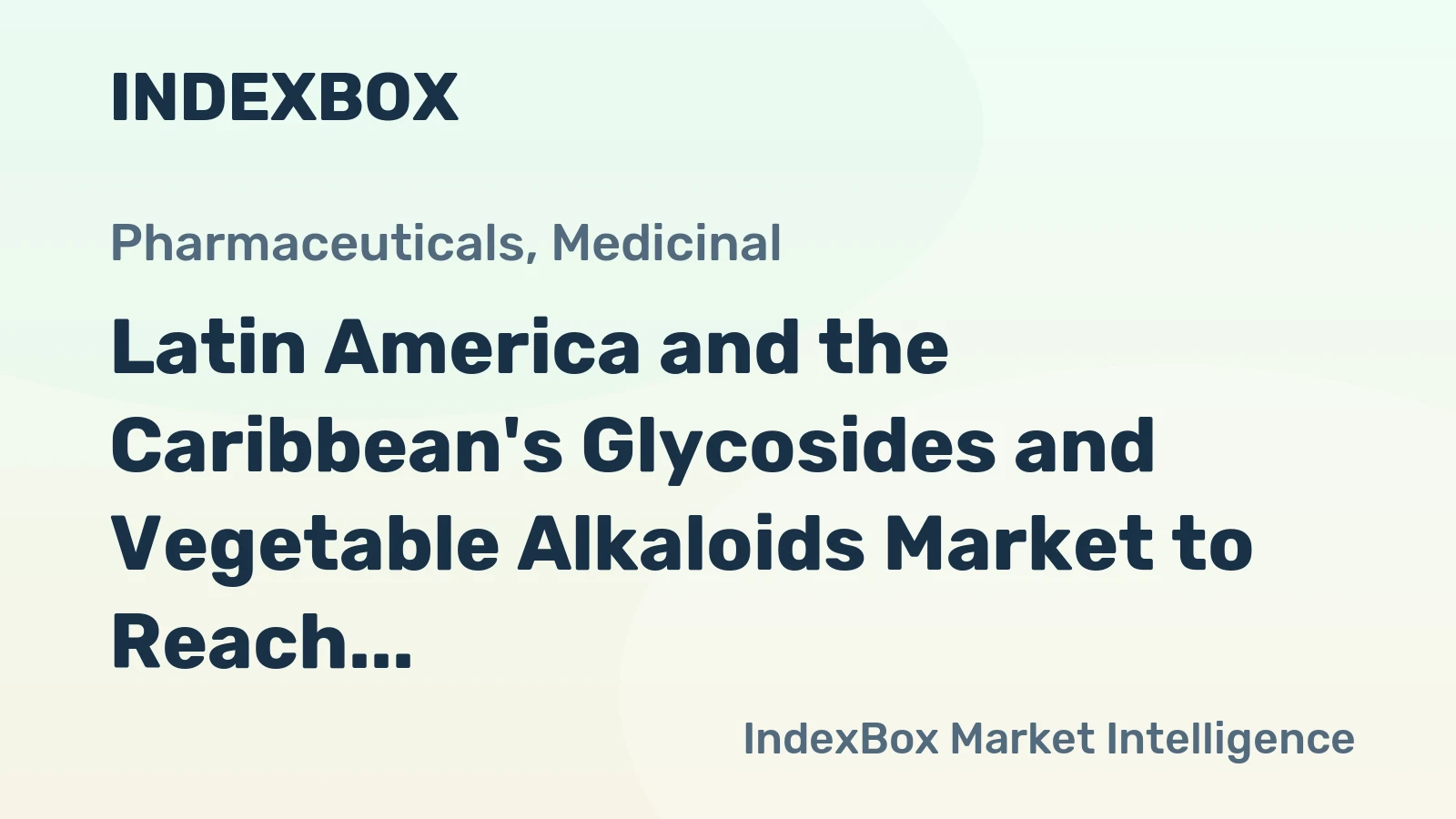 Latin America and the Caribbean's Glycosides and Vegetable Alkaloids Market to Reach 10K Tons and $627M by 2035