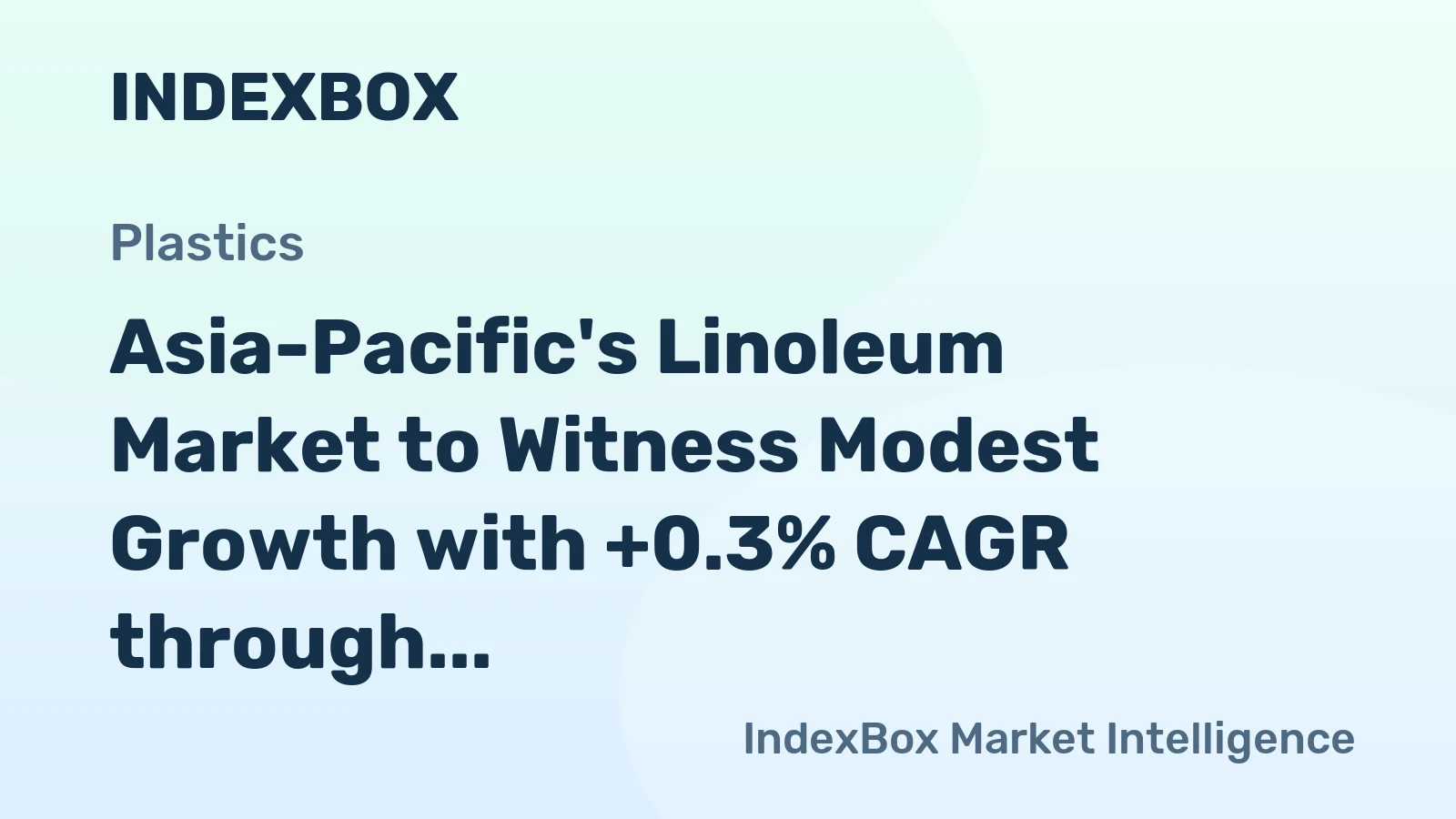 Asia-Pacific's Linoleum Market to Witness Modest Growth with +0.3% CAGR through 2035