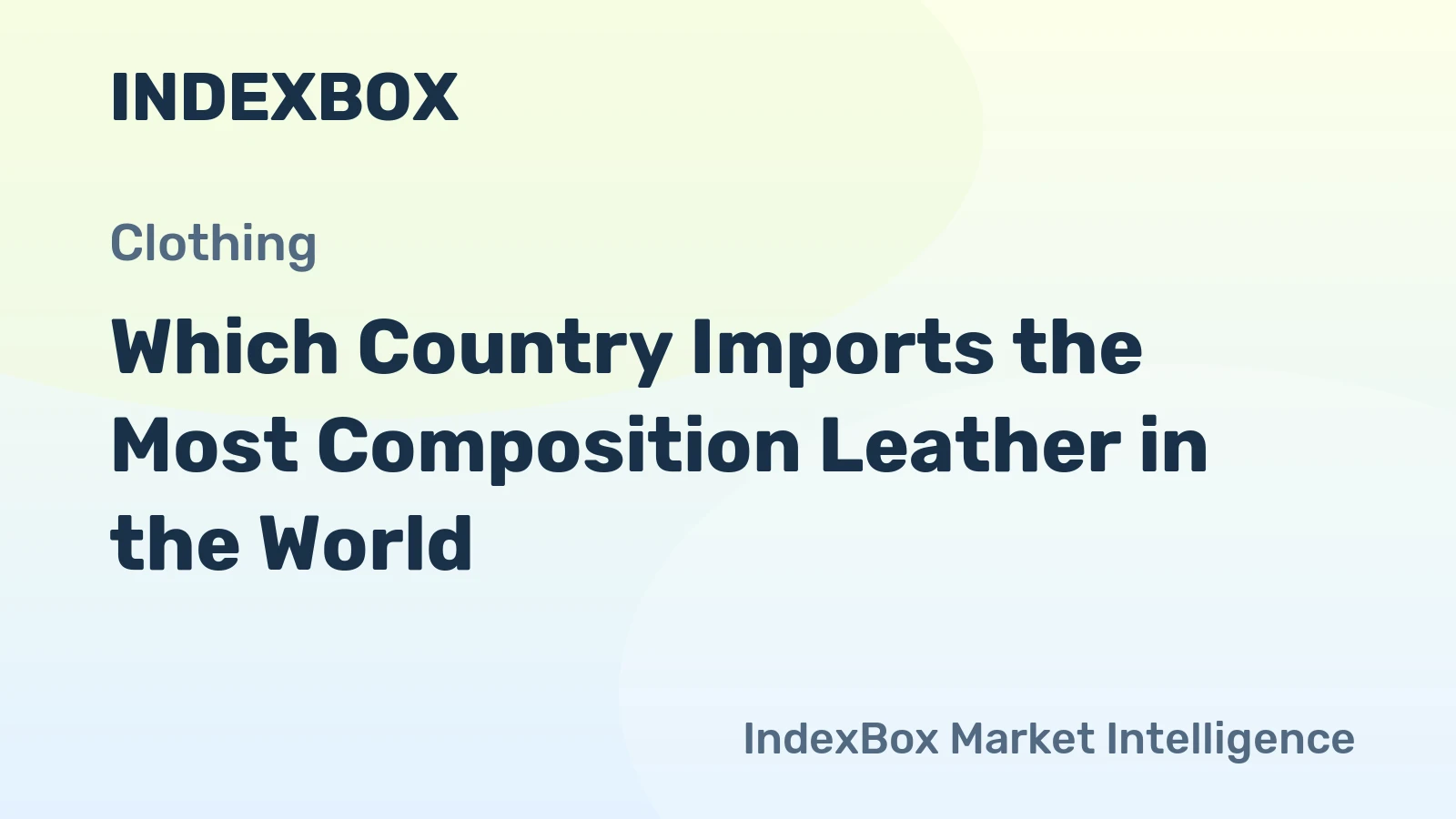 Which Country Imports the Most Composition Leather in the World?