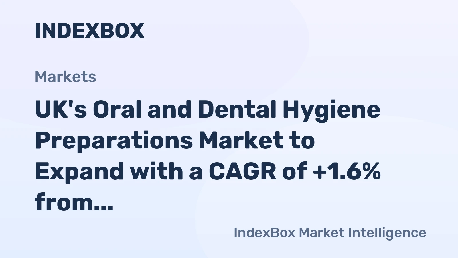 UK's Oral and Dental Hygiene Preparations Market to Expand with a CAGR of +1.6% from 2024 to 2035