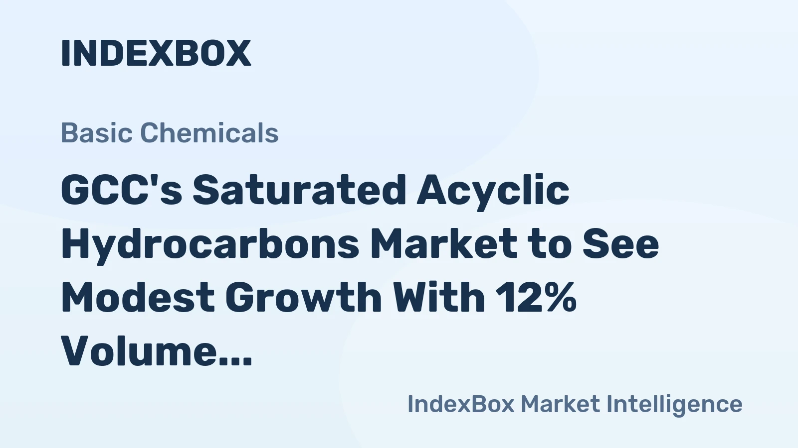 GCC's Saturated Acyclic Hydrocarbons Market to See Modest Growth With 12% Volume CAGR Through 2035
