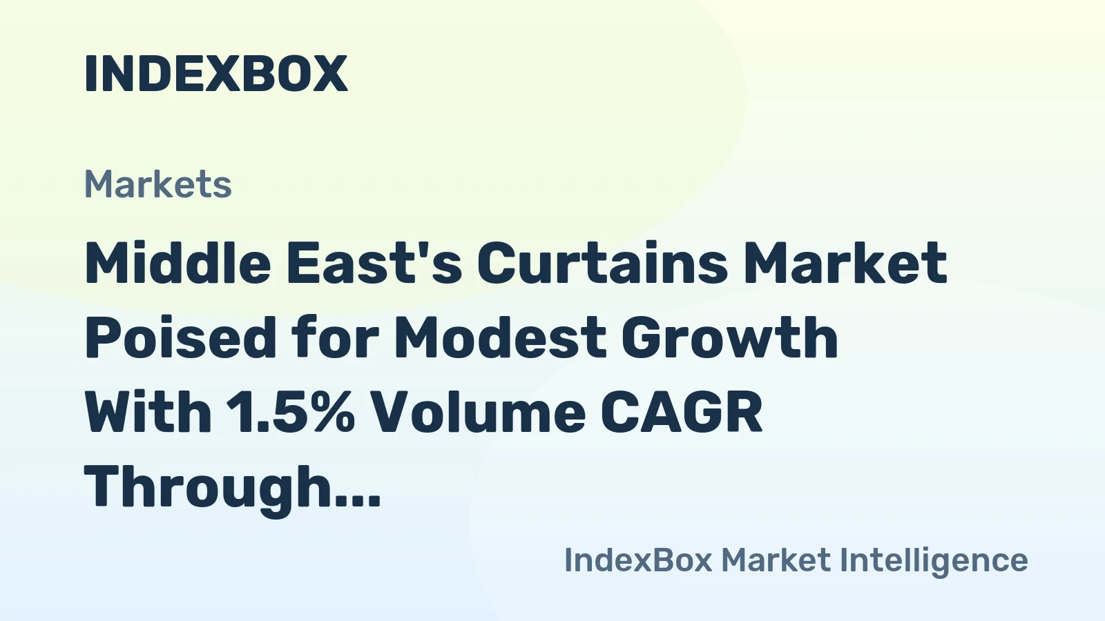 Middle East's Curtains Market Poised for Modest Growth With 1.5% Volume CAGR Through 2035