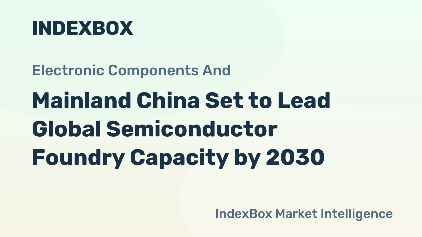 Mainland China Set to Lead Global Semiconductor Foundry Capacity by 2030