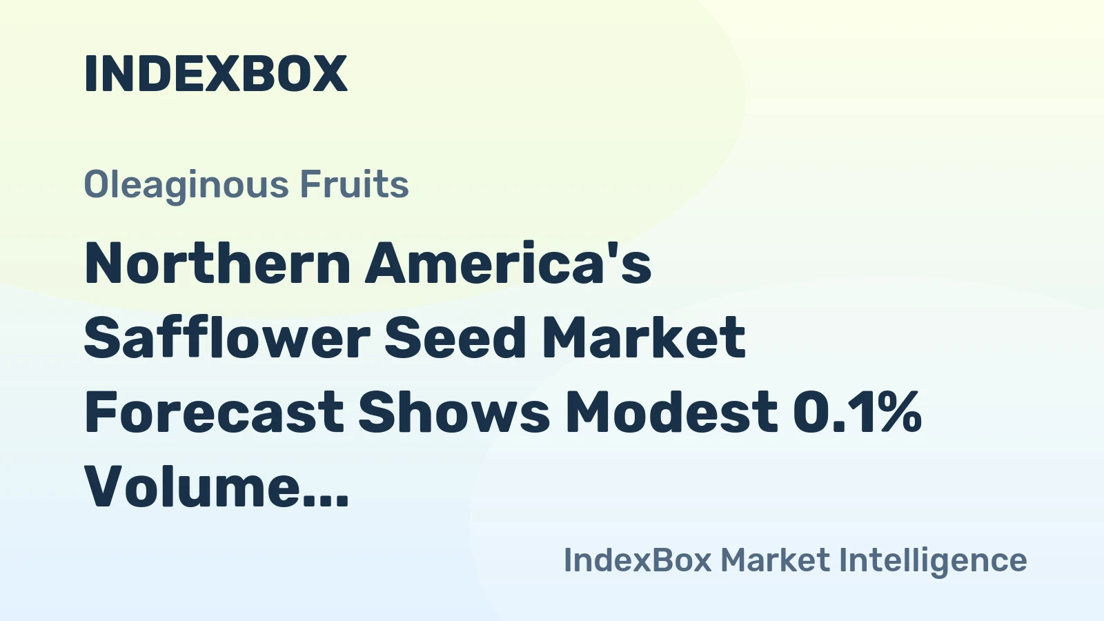 Northern America's Safflower Seed Market Forecast Shows Modest 0.1% Volume Growth Through 2035