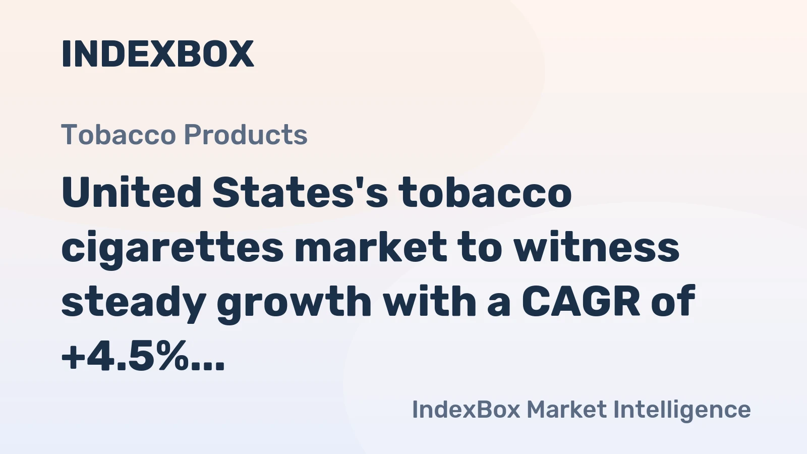 United States's tobacco cigarettes market to witness steady growth with a CAGR of +4.5% by 2035