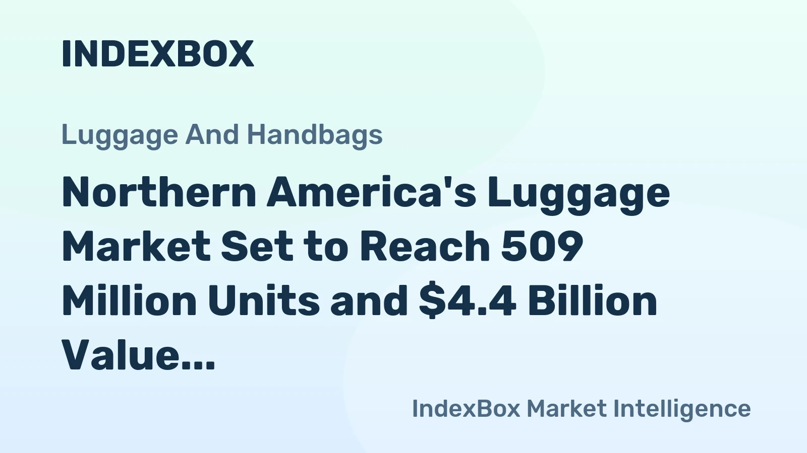 Northern America's Luggage Market Set to Reach 509 Million Units and $4.4 Billion Value