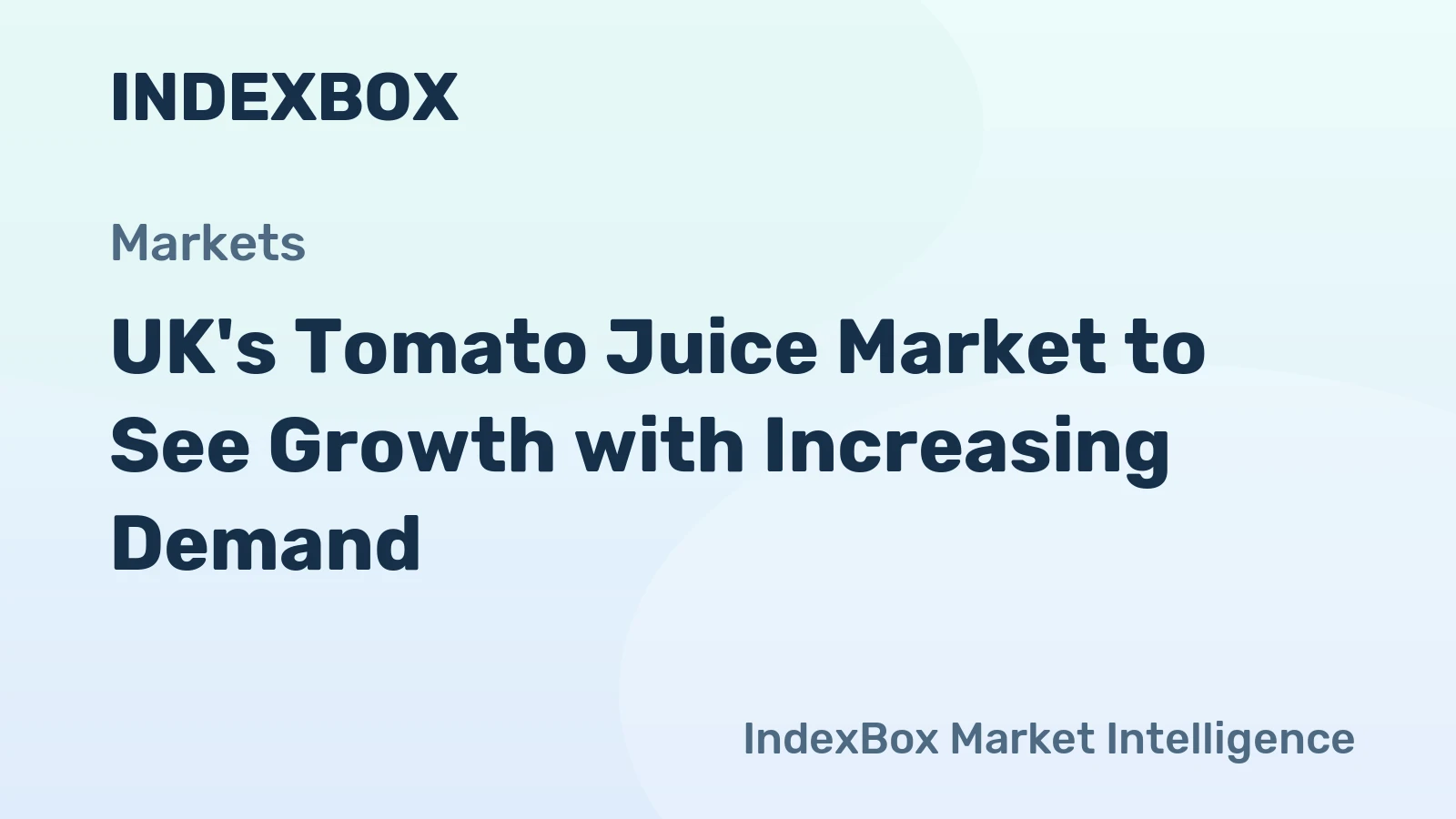 UK's Tomato Juice Market to See Growth with Increasing Demand