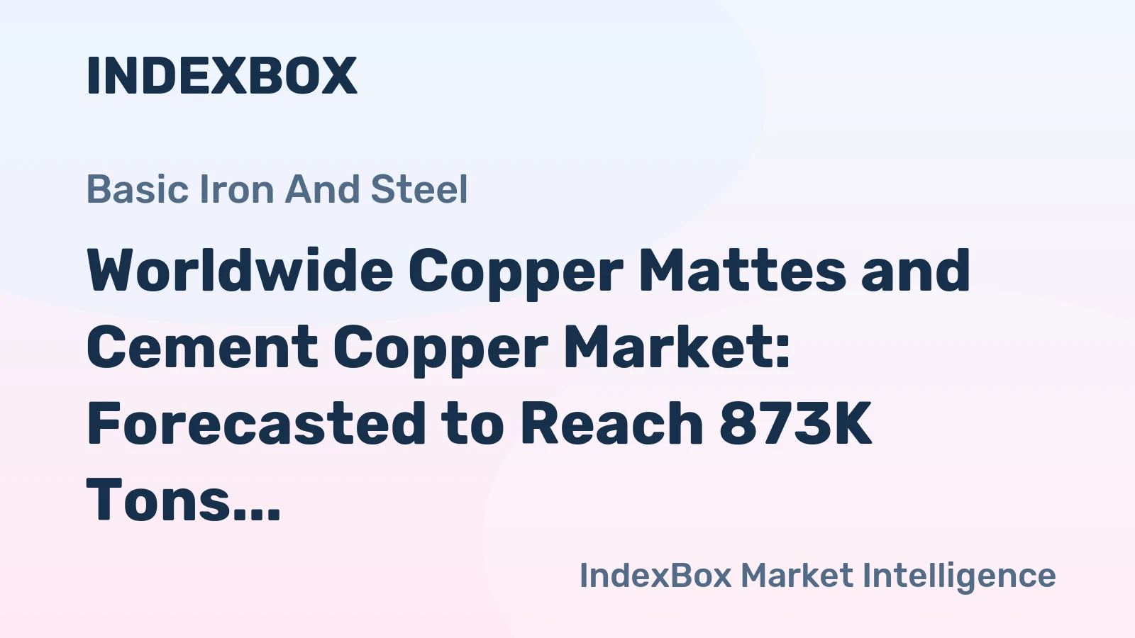 Worldwide Copper Mattes and Cement Copper Market: Forecasted to Reach 873K Tons in Volume and $3.4B in Value by 2035