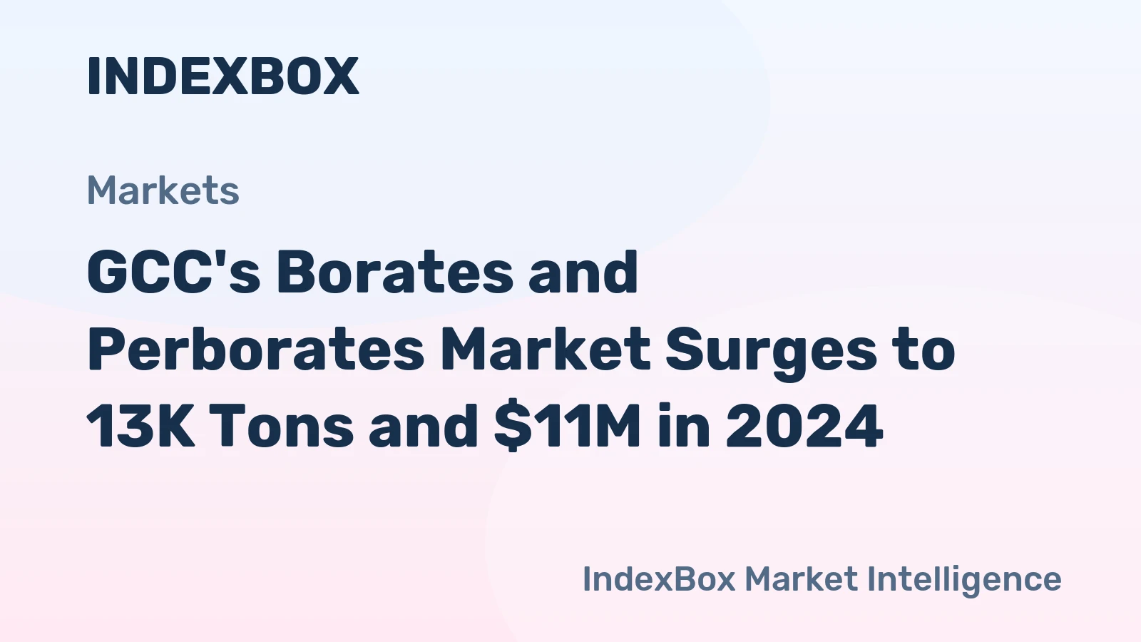 GCC's Borates and Perborates Market Surges to 13K Tons and $11M in 2024