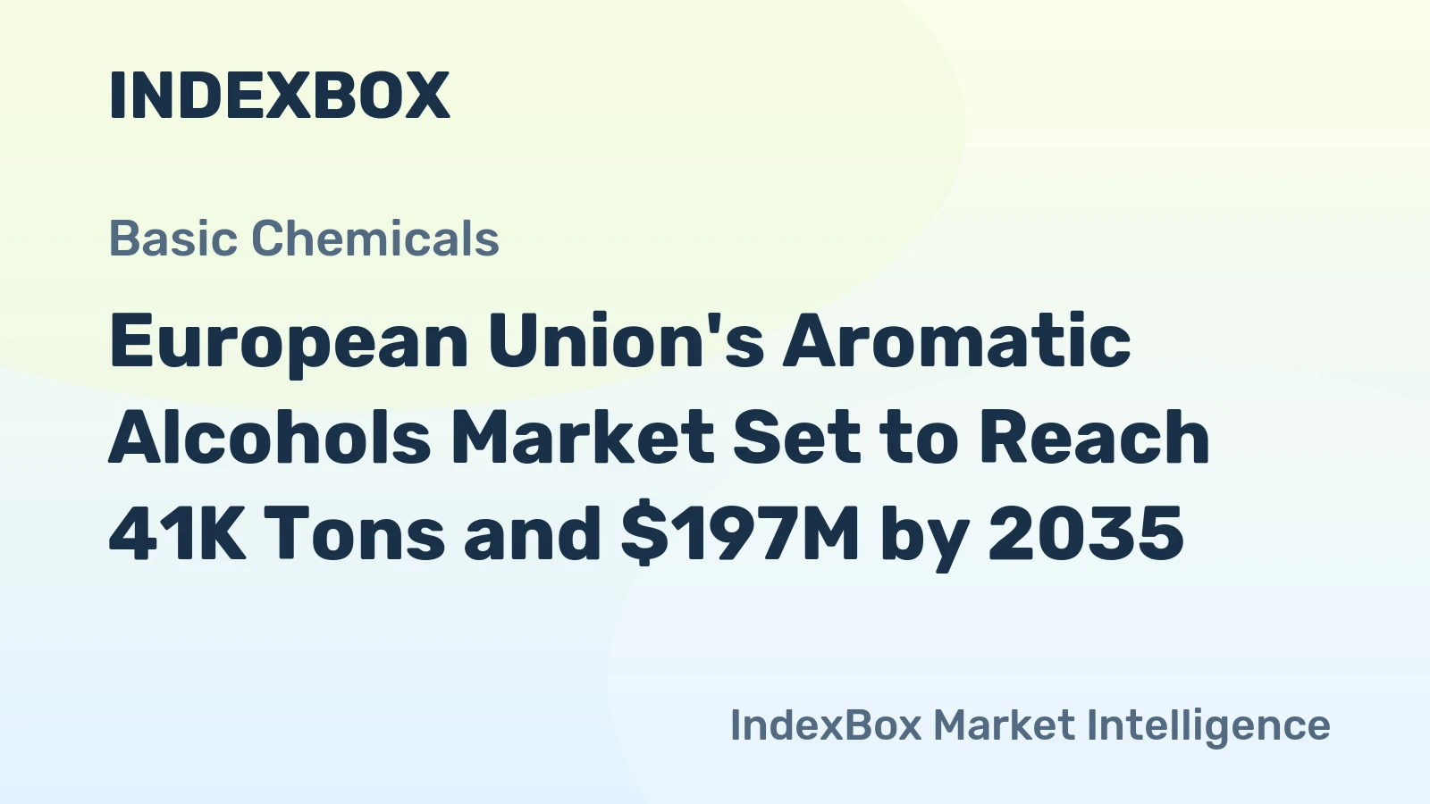European Union's Aromatic Alcohols Market Set to Reach 41K Tons and $197M by 2035