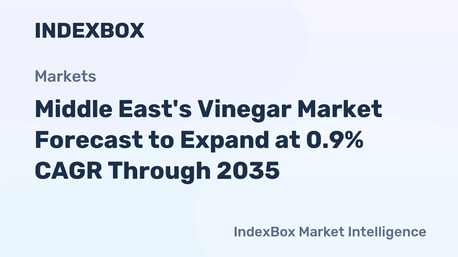 Middle East's Vinegar Market Forecast to Expand at 0.9% CAGR Through 2035