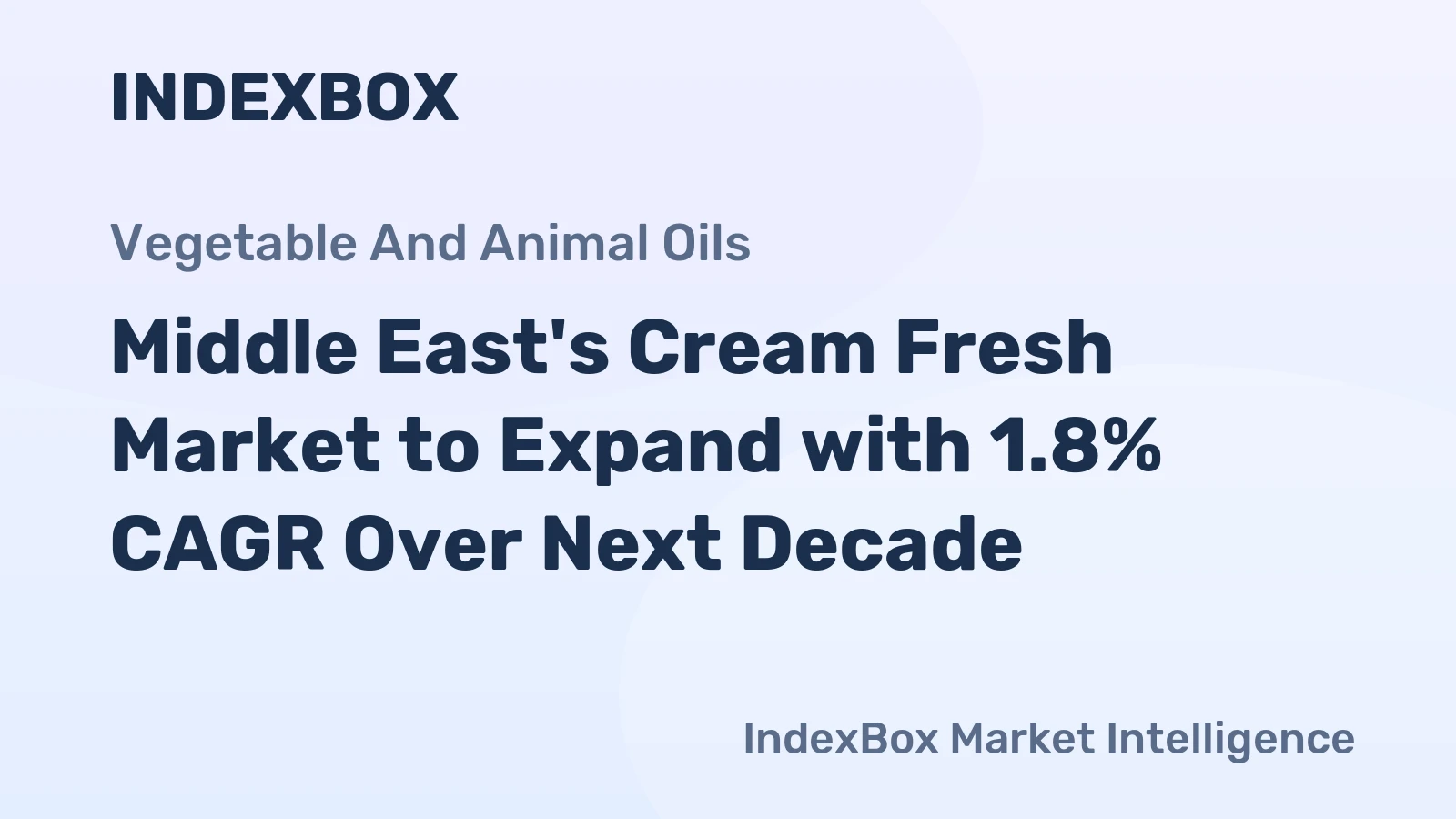 Middle East's Cream Fresh Market to Expand with 1.8% CAGR Over Next Decade