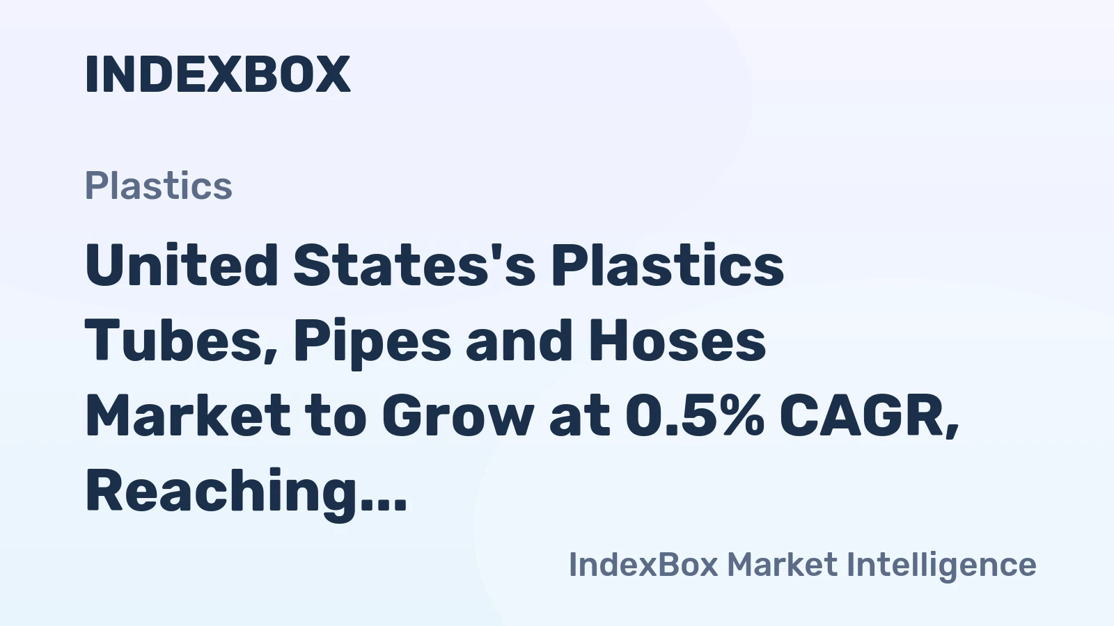 United States's Plastics Tubes, Pipes and Hoses Market to Grow at 0.5% CAGR, Reaching 4.6M Tons by 2035