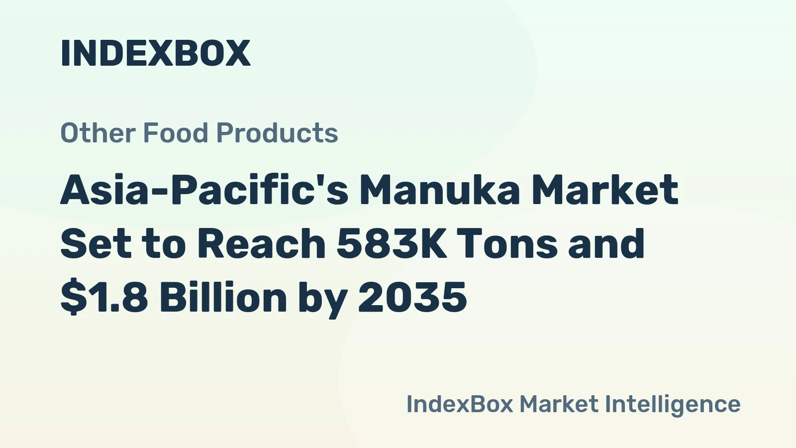 Asia-Pacific's Manuka Market Set to Reach 583K Tons and $1.8 Billion by 2035