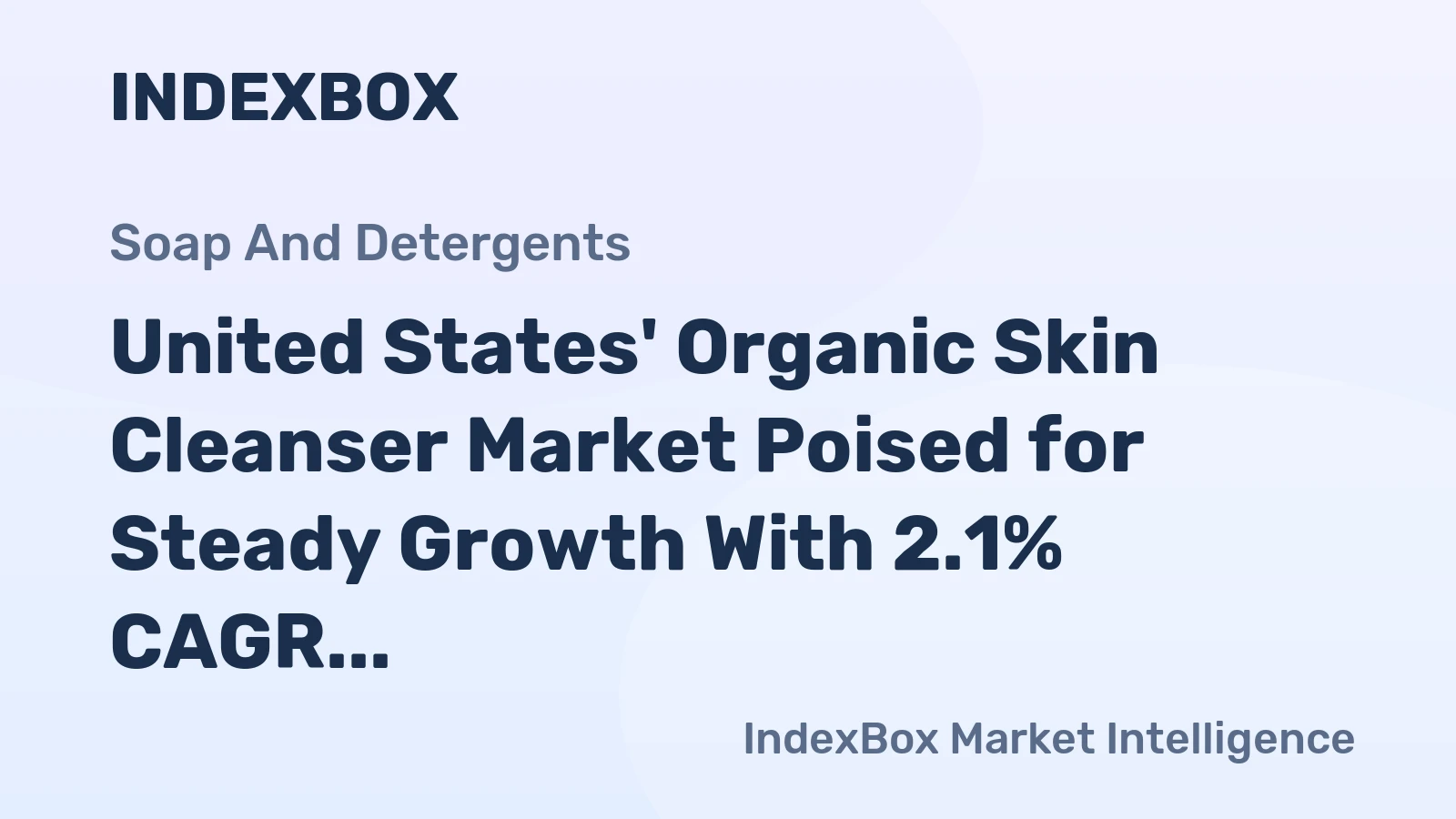 United States' Organic Skin Cleanser Market Poised for Steady Growth With 2.1% CAGR in Value