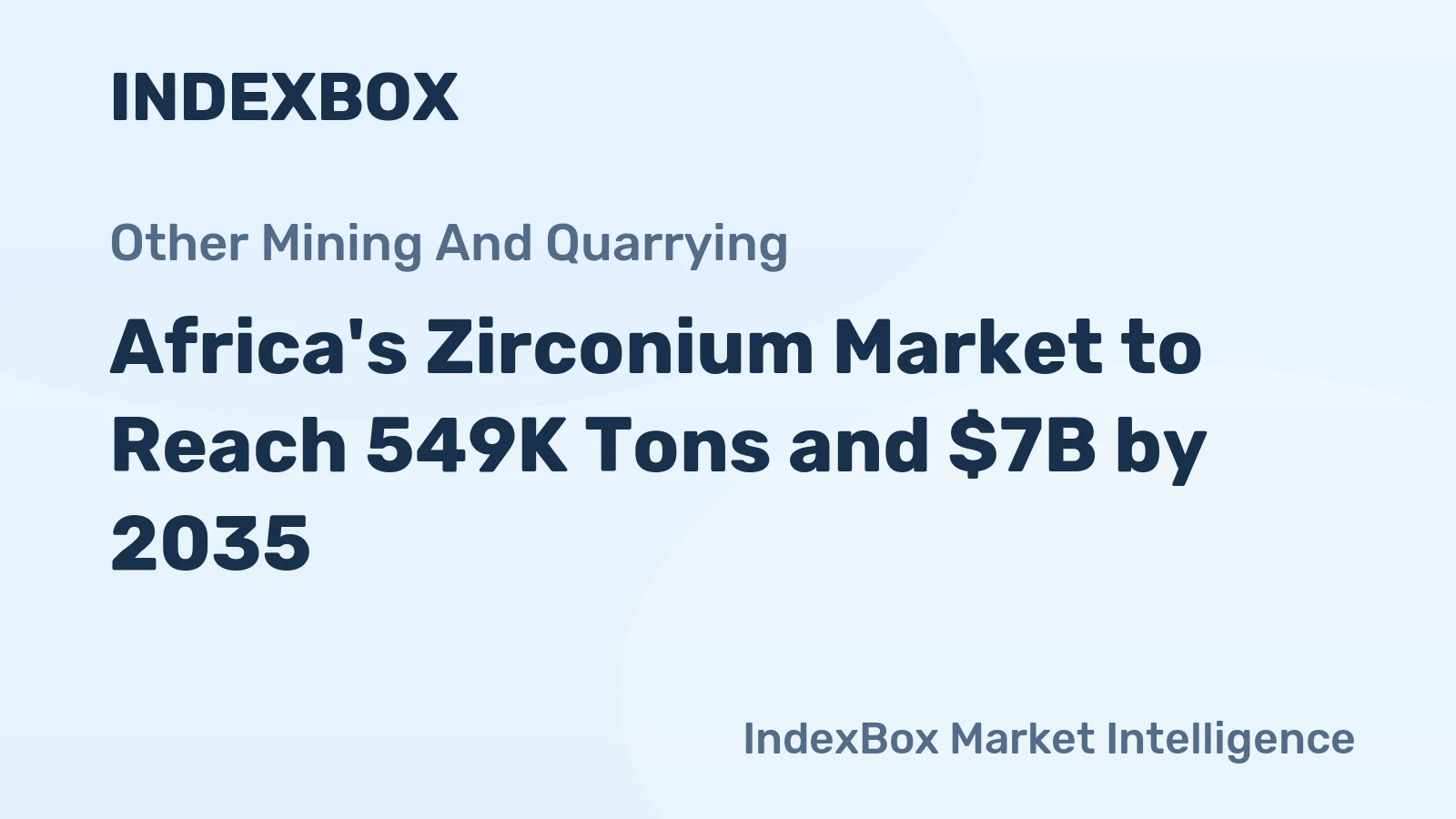 Africa's Zirconium Market to Reach 549K Tons and $7B by 2035