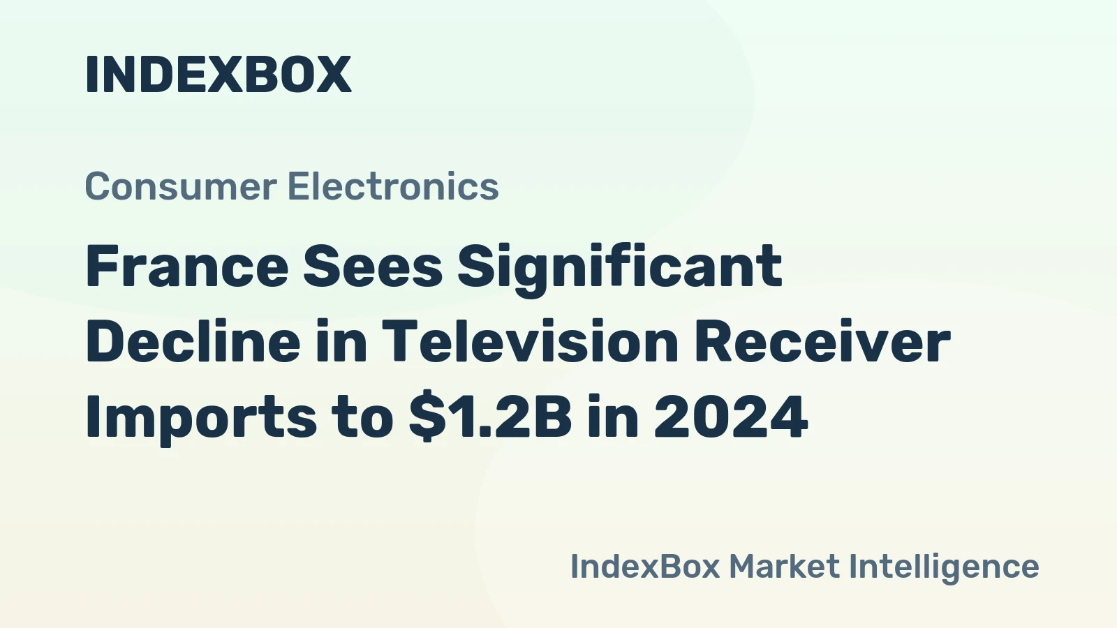France Sees Significant Decline in Television Receiver Imports to $1.2B in 2024