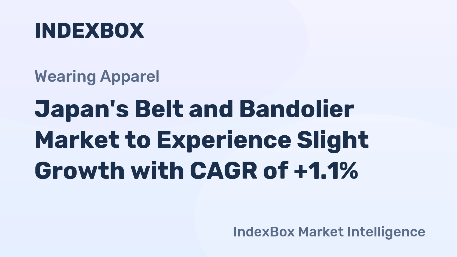 Japan's Belt and Bandolier Market to Experience Slight Growth with CAGR of +1.1%