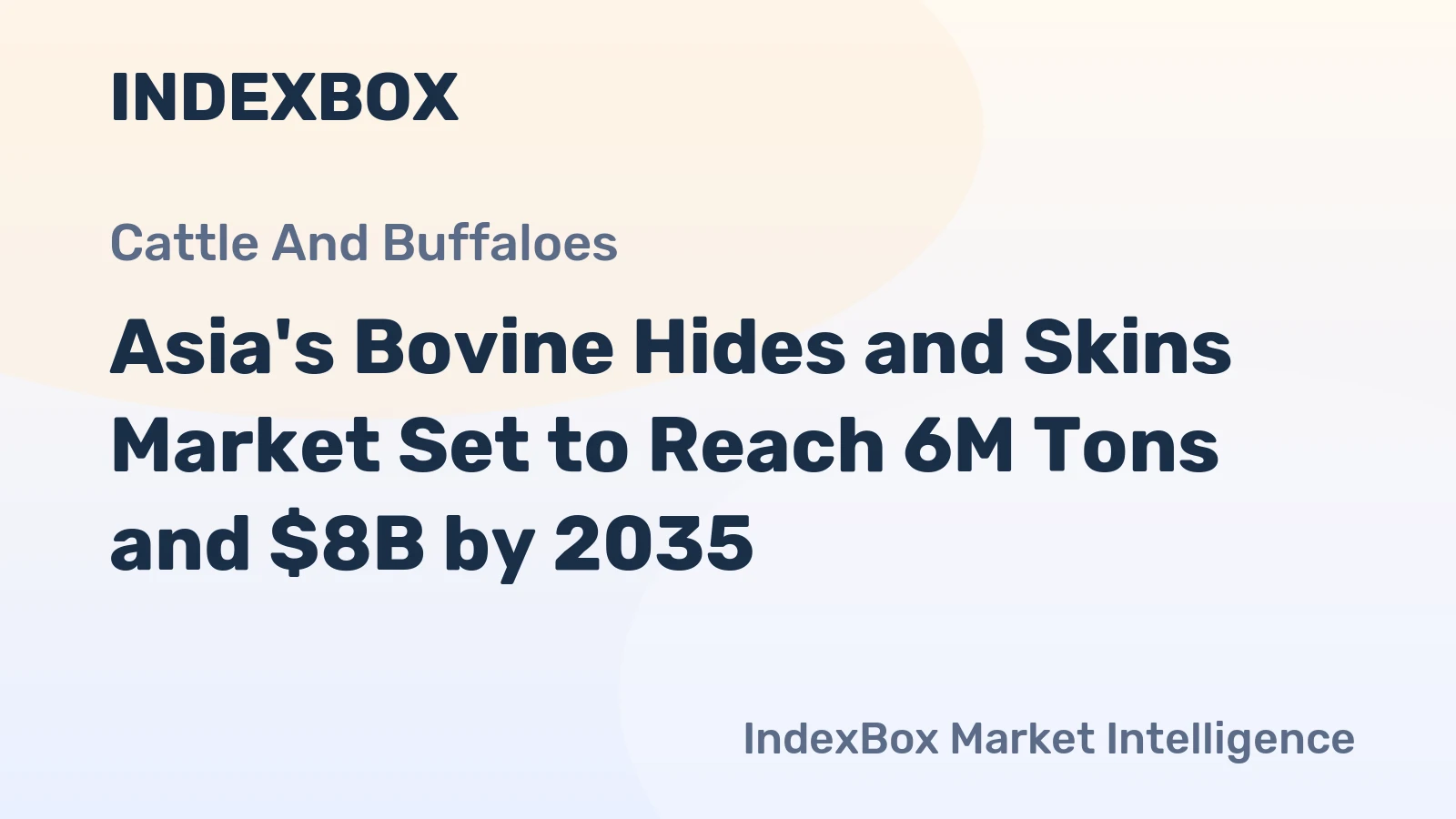 Asia's Bovine Hides and Skins Market Set to Reach 6M Tons and $8B by 2035