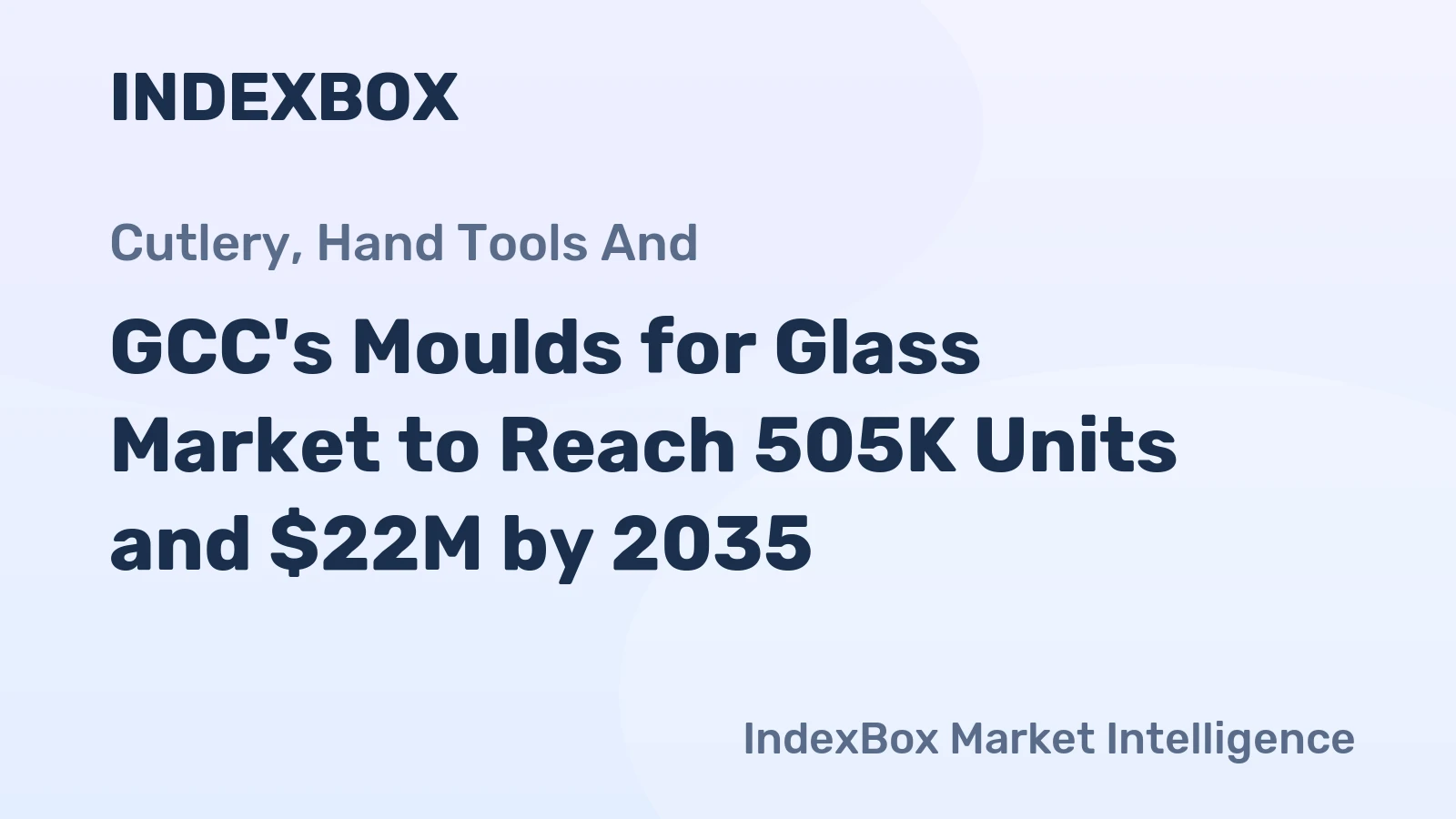 GCC's Moulds for Glass Market to Reach 505K Units and $22M by 2035