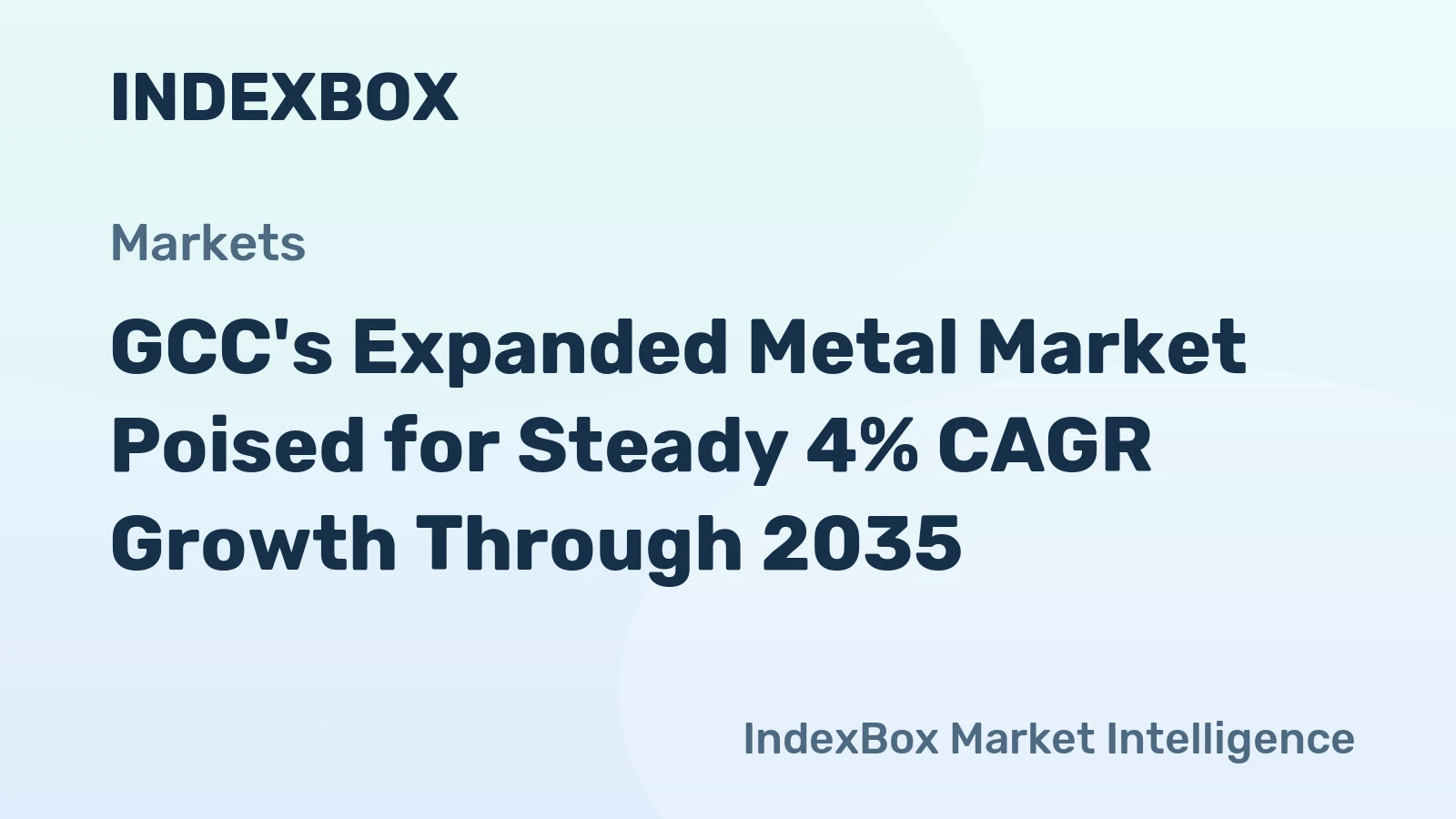 GCC's Expanded Metal Market Poised for Steady 4% CAGR Growth Through 2035