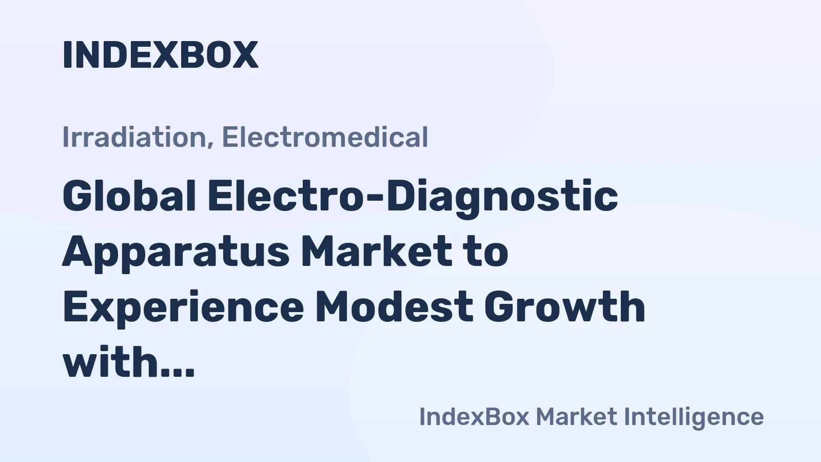 Global Electro-Diagnostic Apparatus Market to Experience Modest Growth with Increasing Demand