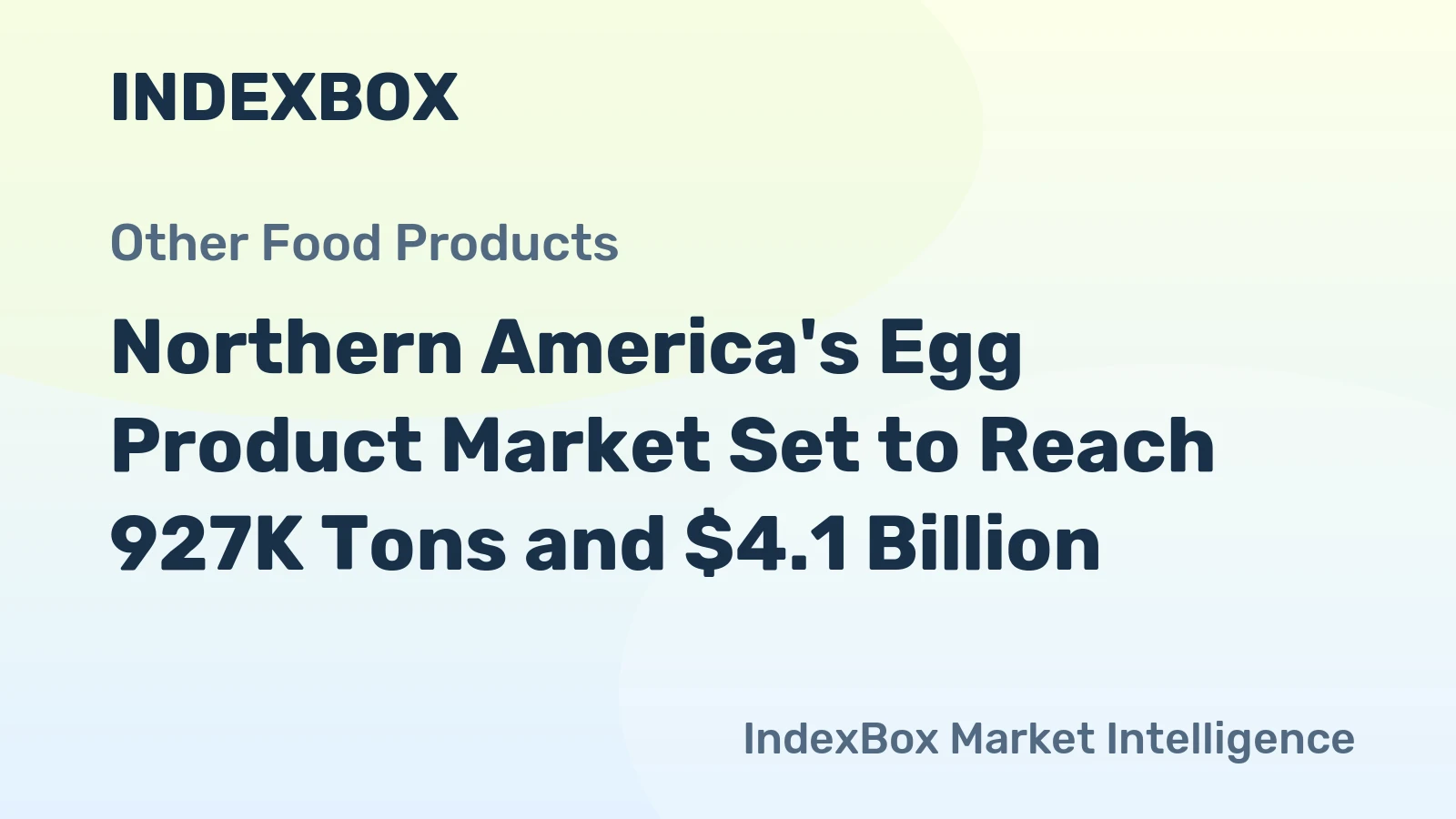 Northern America's Egg Product Market Set to Reach 927K Tons and $4.1 Billion