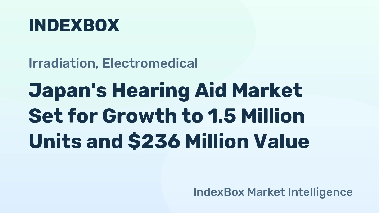 Japan's Hearing Aid Market Set for Growth to 1.5 Million Units and $236 Million Value