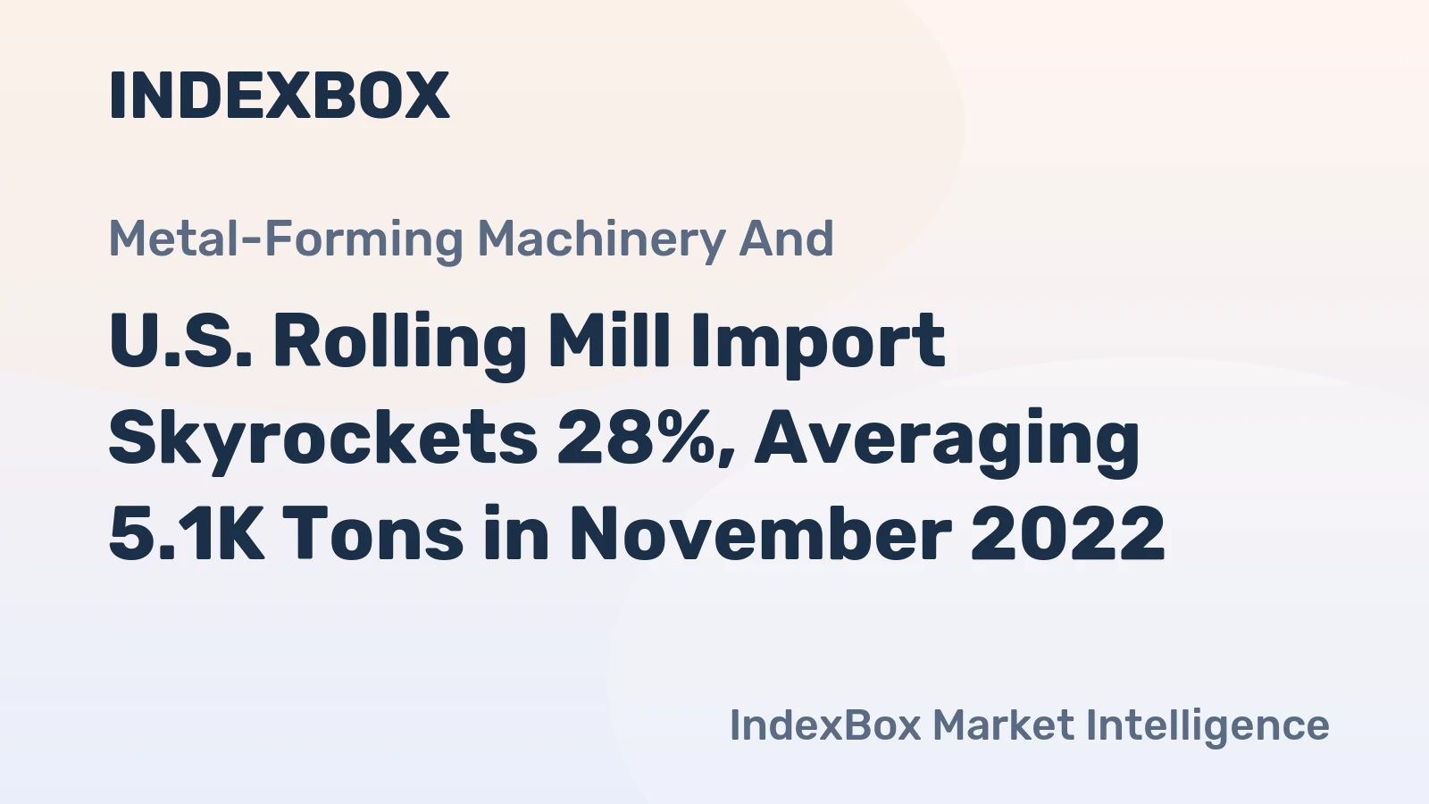 U.S. Rolling Mill Import Skyrockets 28%, Averaging 5.1K Tons in November 2022
