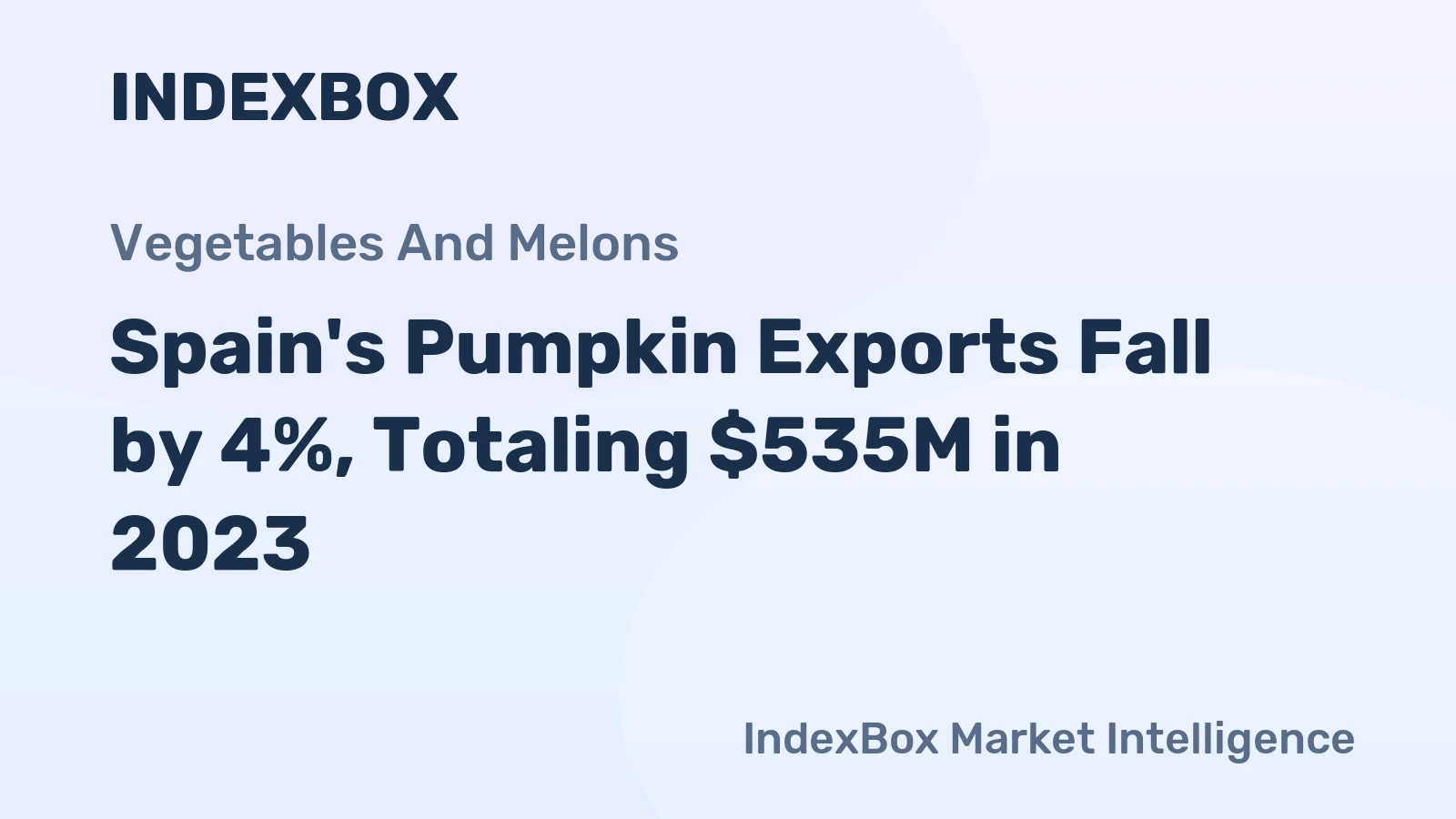 Spain's Pumpkin Exports Fall by 4%, Totaling $535M in 2023