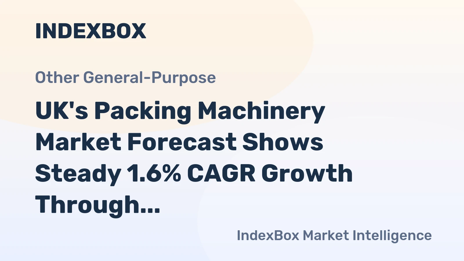 UK's Packing Machinery Market Forecast Shows Steady 1.6% CAGR Growth Through 2035