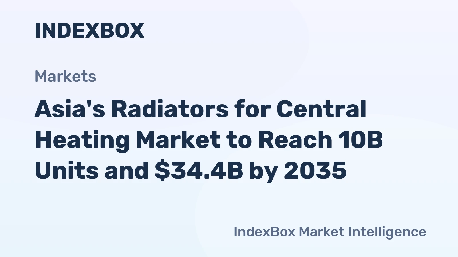 Asia's Radiators for Central Heating Market to Reach 10B Units and $34.4B by 2035
