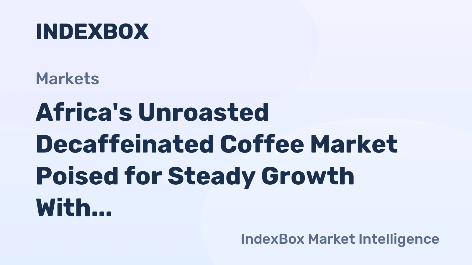 Africa's Unroasted Decaffeinated Coffee Market Poised for Steady Growth With a 2.1% Volume CAGR Through 2035