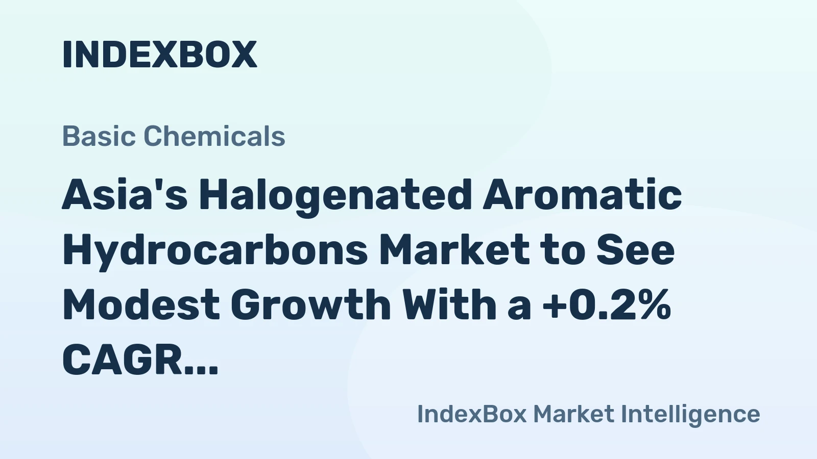 Asia's Halogenated Aromatic Hydrocarbons Market to See Modest Growth With a +0.2% CAGR in Value Through 2035