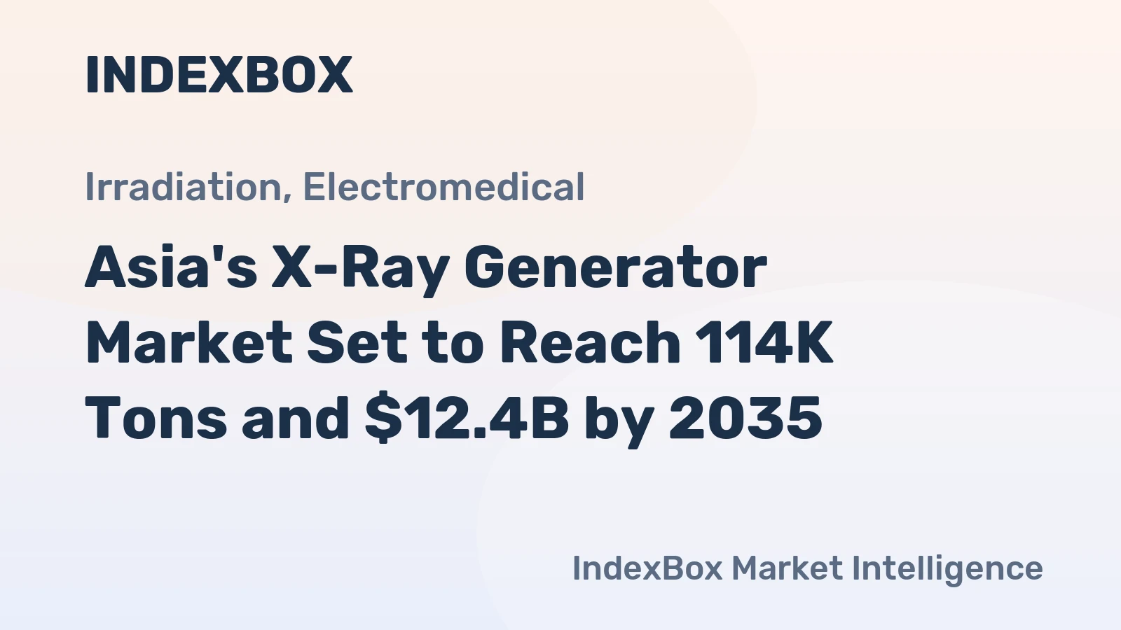 Asia's X-Ray Generator Market Set to Reach 114K Tons and $12.4B by 2035