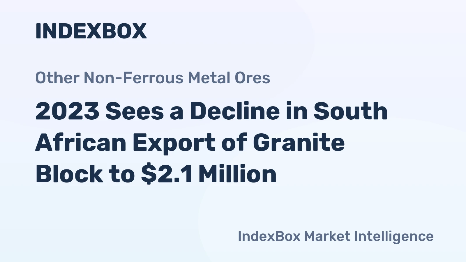 2023 Sees a Decline in South African Export of Granite Block to $2.1 Million