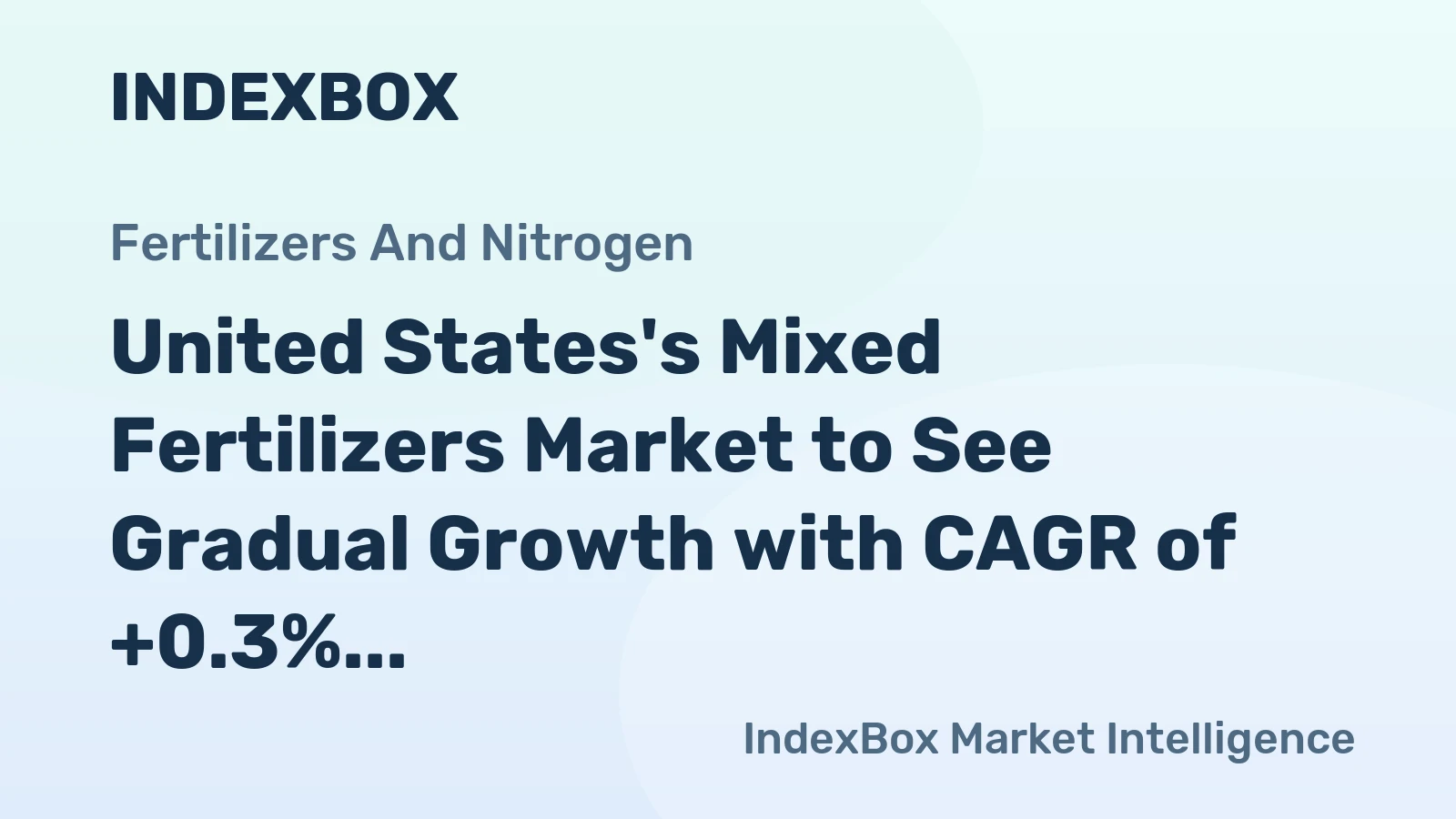 United States's Mixed Fertilizers Market to See Gradual Growth with CAGR of +0.3% by 2035
