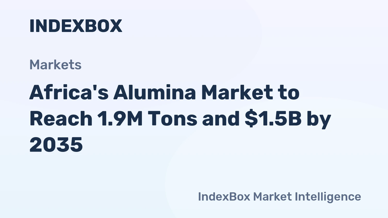 Africa's Alumina Market to Reach 1.9M Tons and $1.5B by 2035