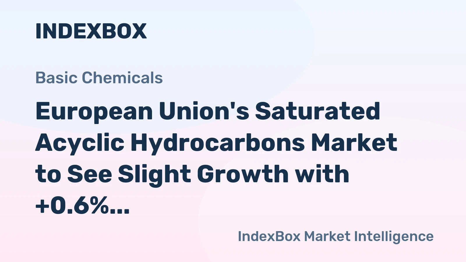 European Union's Saturated Acyclic Hydrocarbons Market to See Slight Growth with +0.6% CAGR by 2035