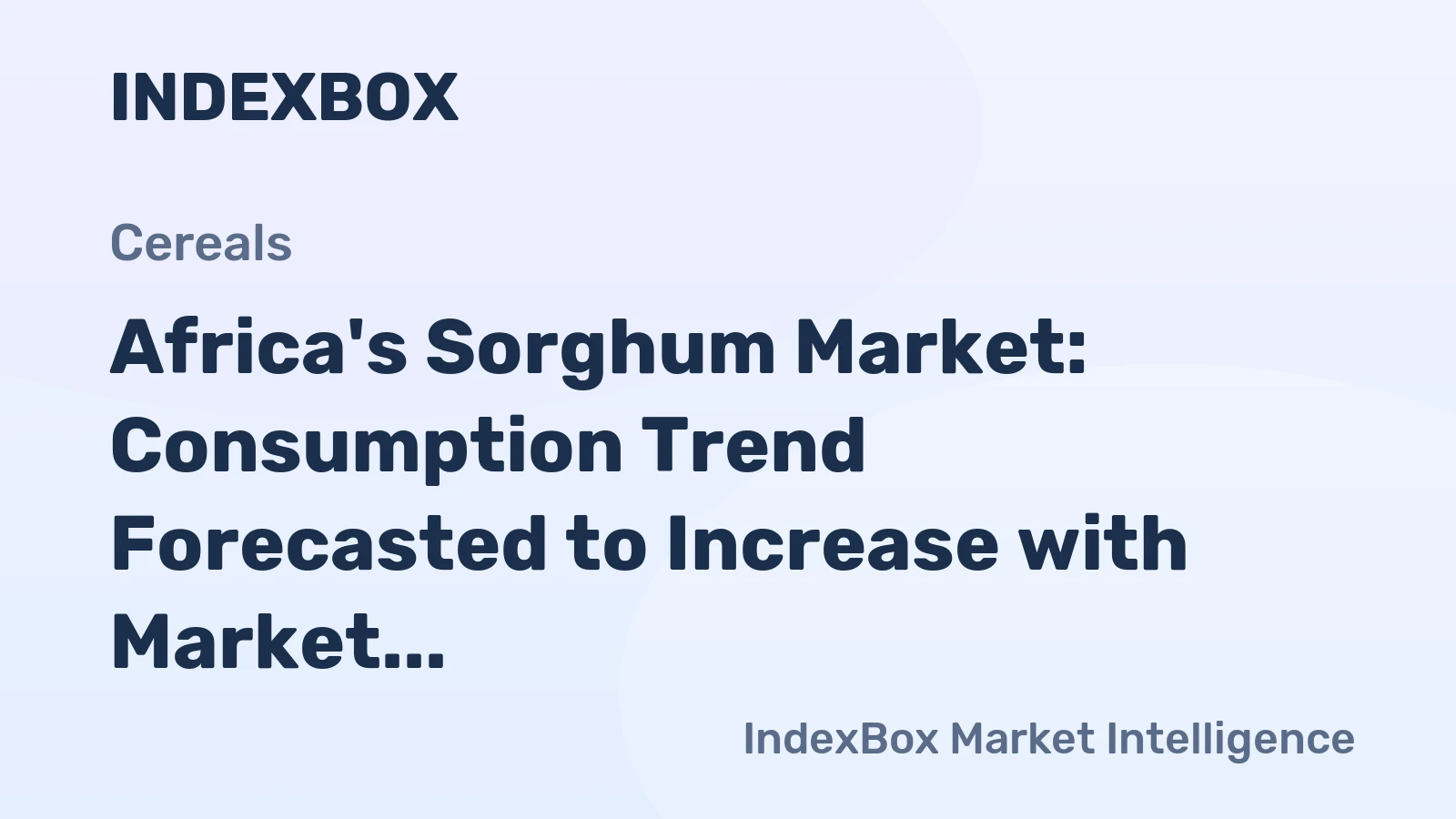 Africa's Sorghum Market: Consumption Trend Forecasted to Increase with Market Volume Reaching 30M Tons by 2035
