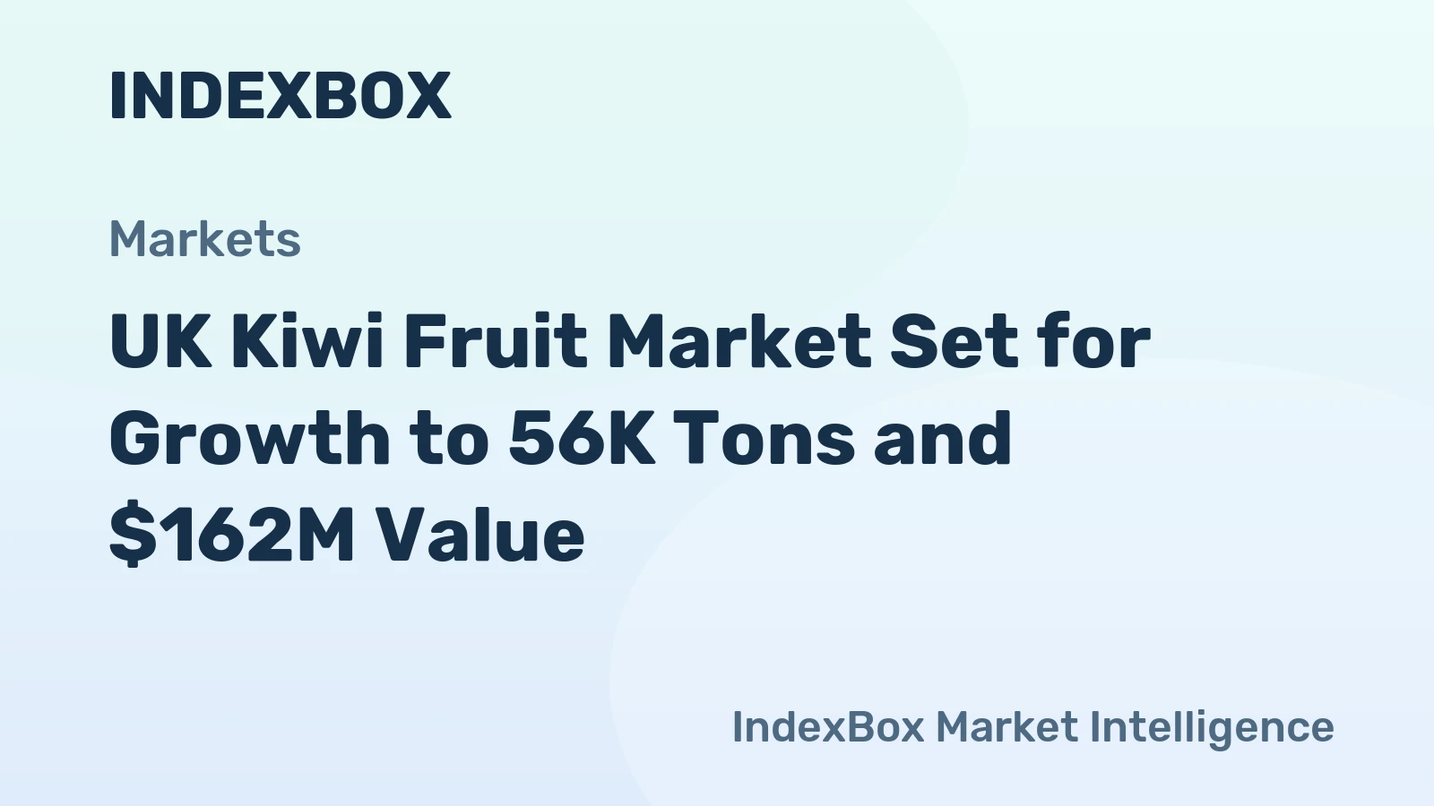 UK Kiwi Fruit Market Set for Growth to 56K Tons and $162M Value