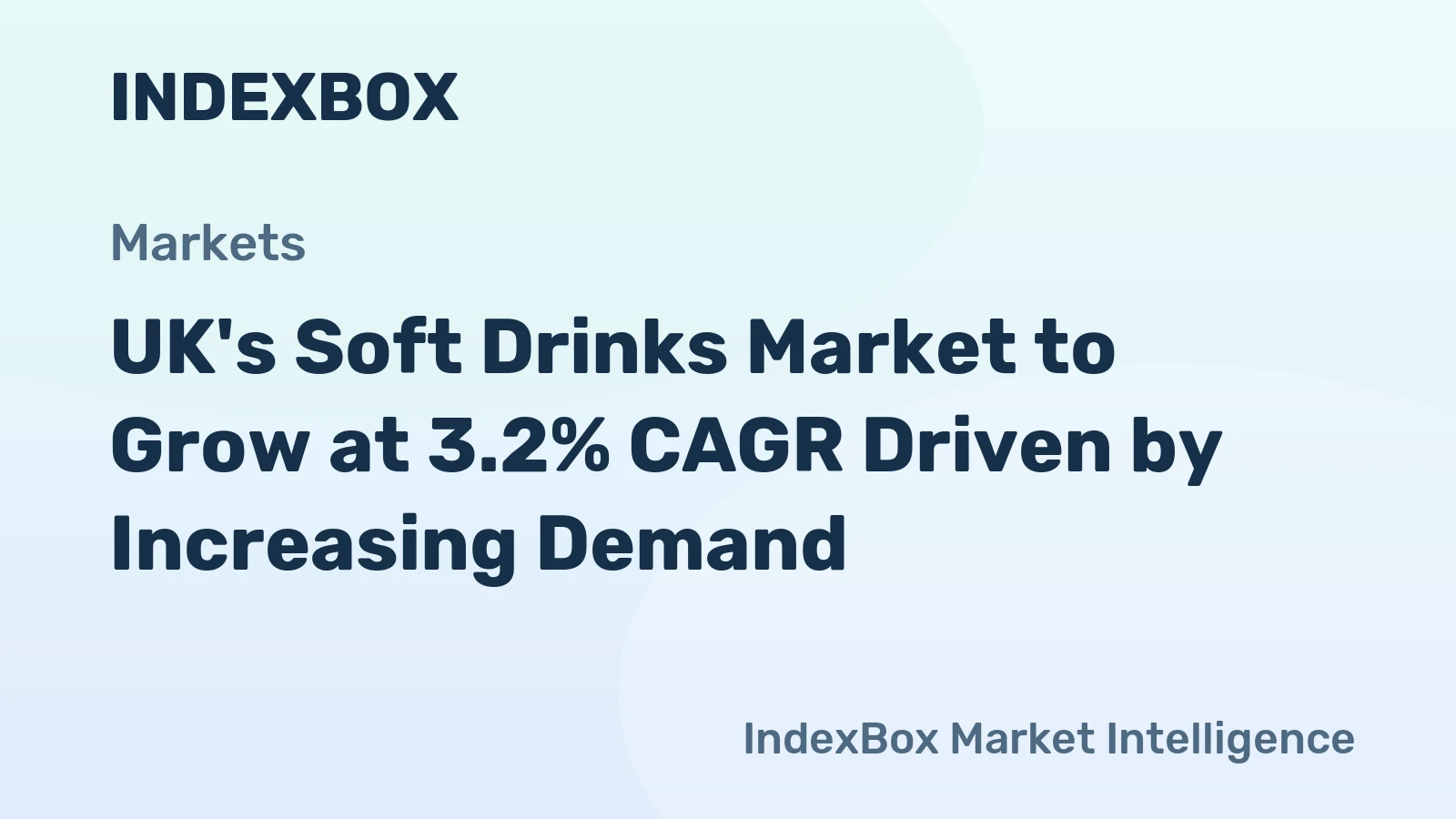 UK's Soft Drinks Market to Grow at 3.2% CAGR Driven by Increasing Demand