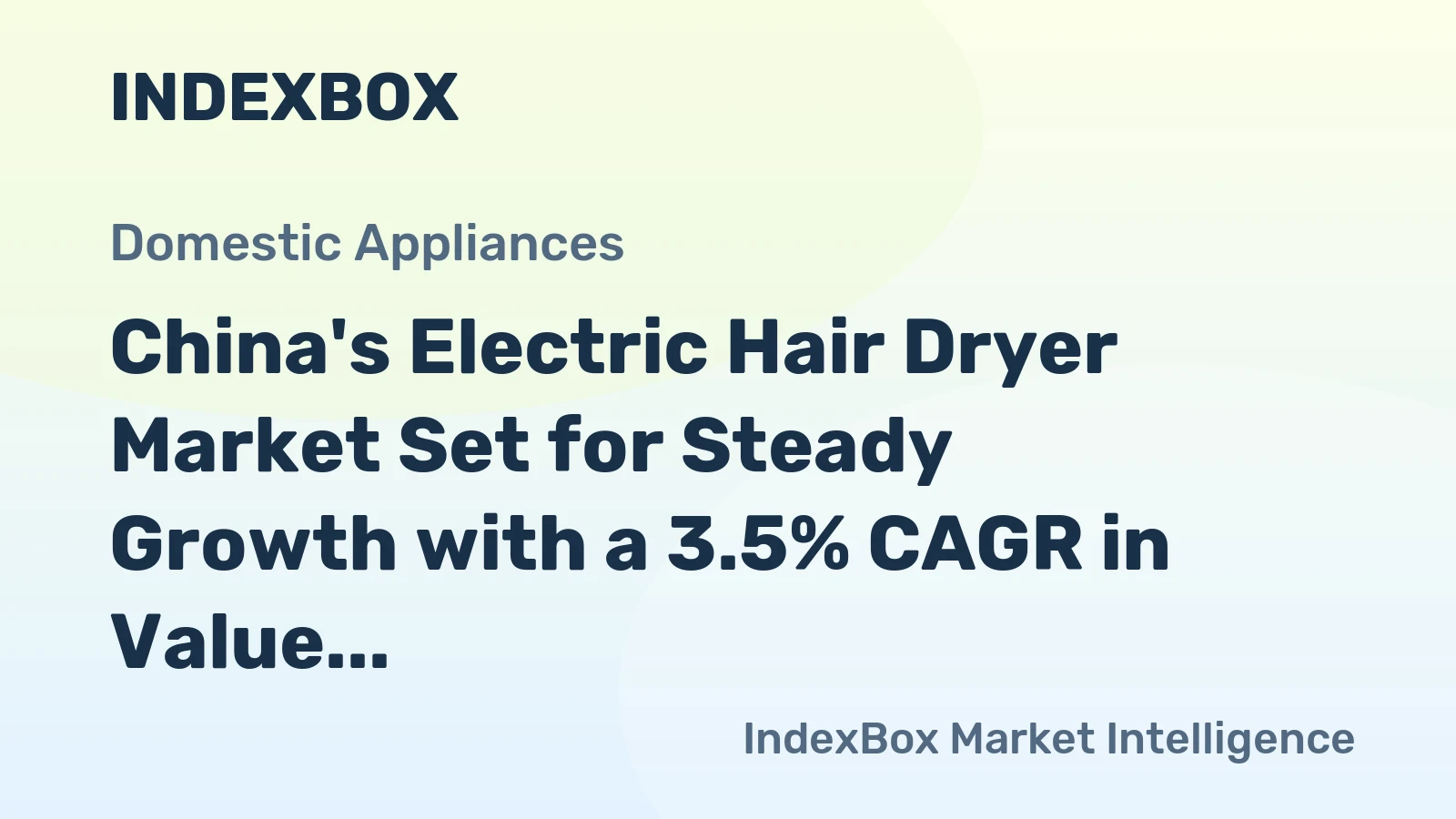 China's Electric Hair Dryer Market Set for Steady Growth with a 3.5% CAGR in Value