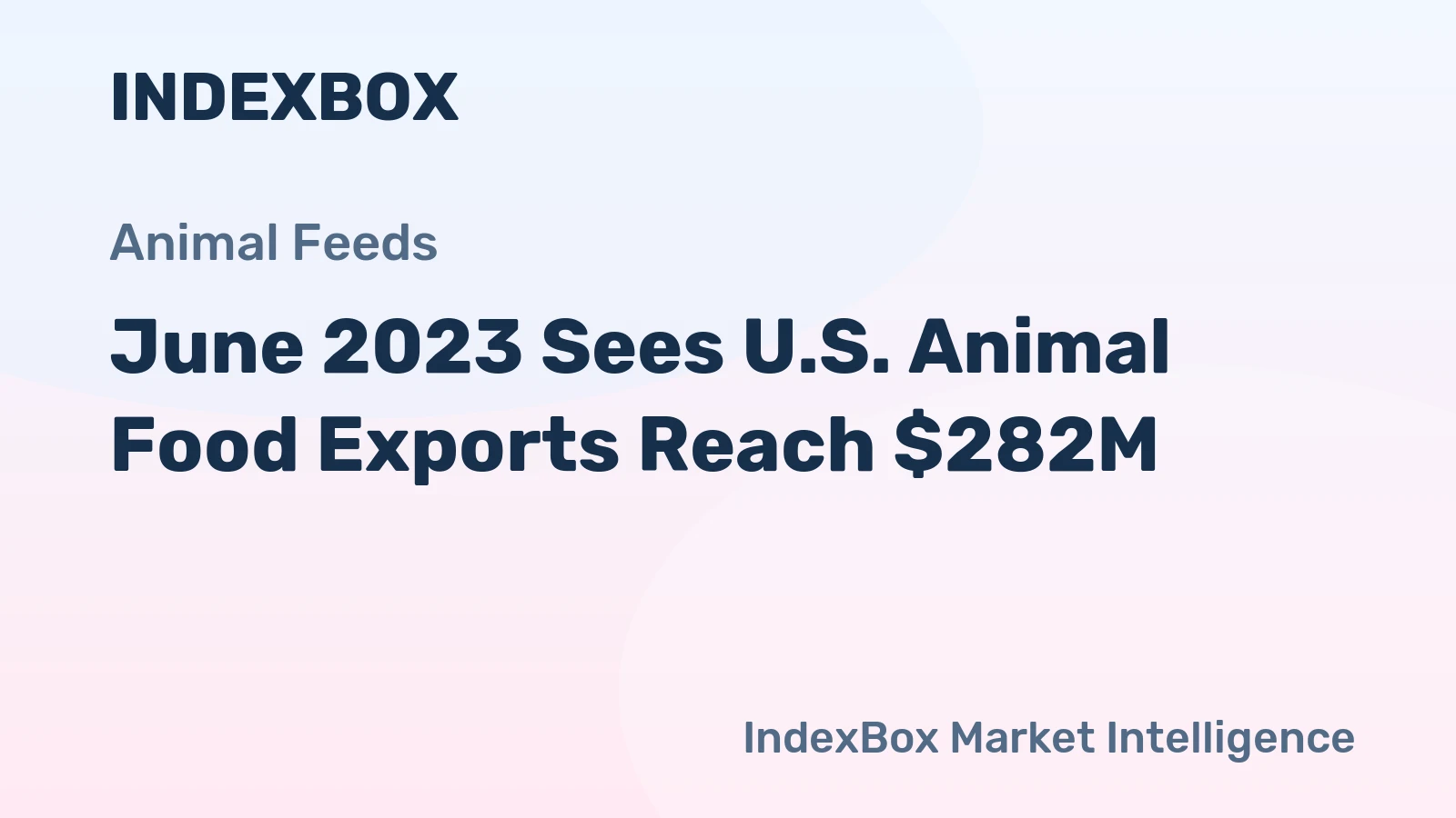June 2023 Sees U.S. Animal Food Exports Reach $282M