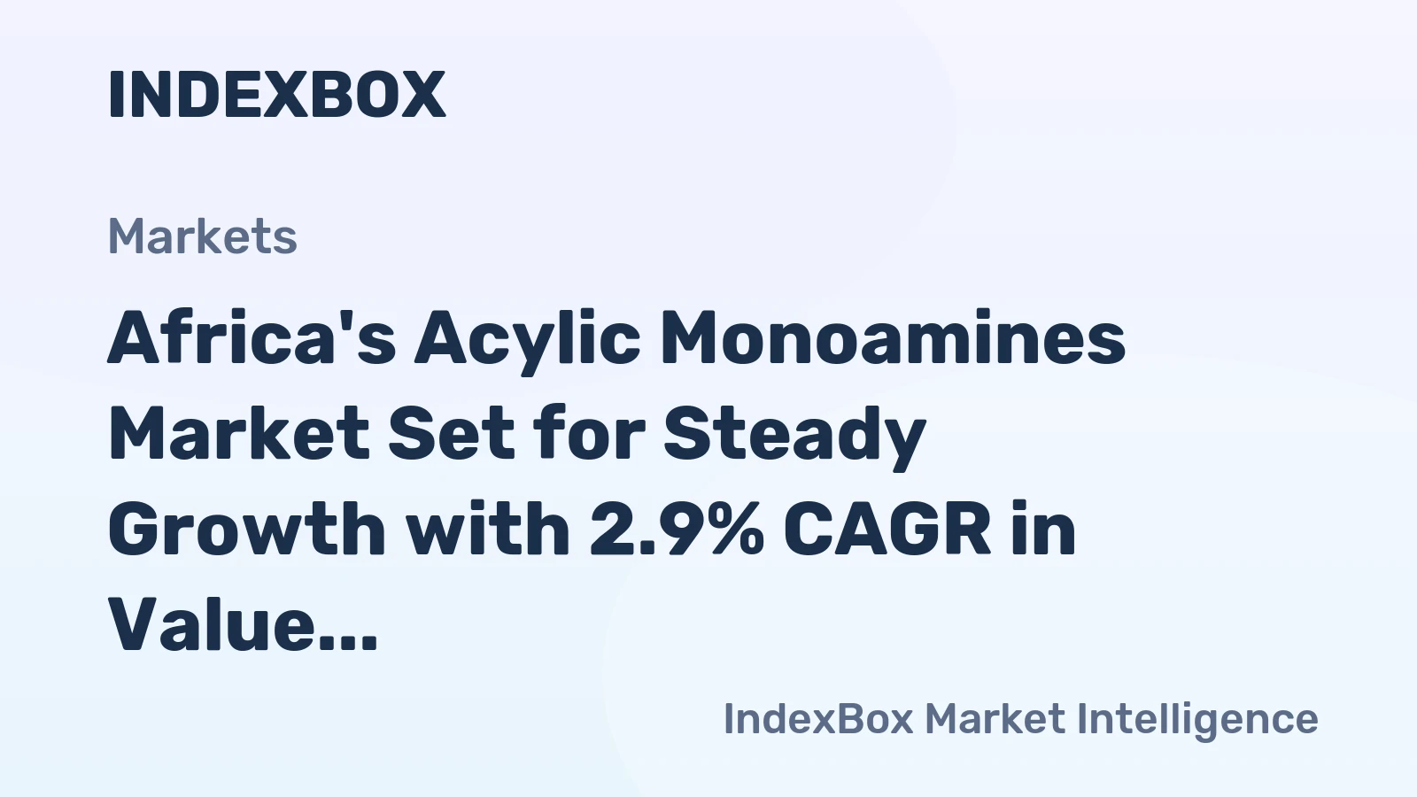 Africa's Acylic Monoamines Market Set for Steady Growth with 2.9% CAGR in Value Through 2035