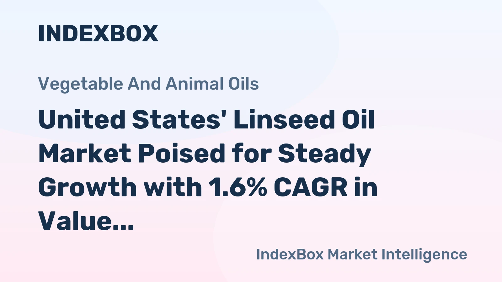 United States' Linseed Oil Market Poised for Steady Growth with 1.6% CAGR in Value Through 2035