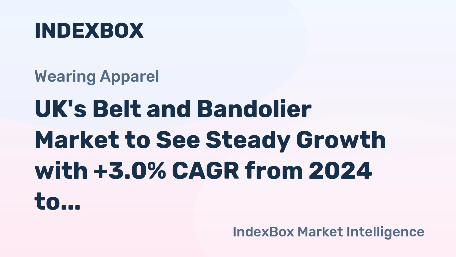 UK's Belt and Bandolier Market to See Steady Growth with +3.0% CAGR from 2024 to 2035